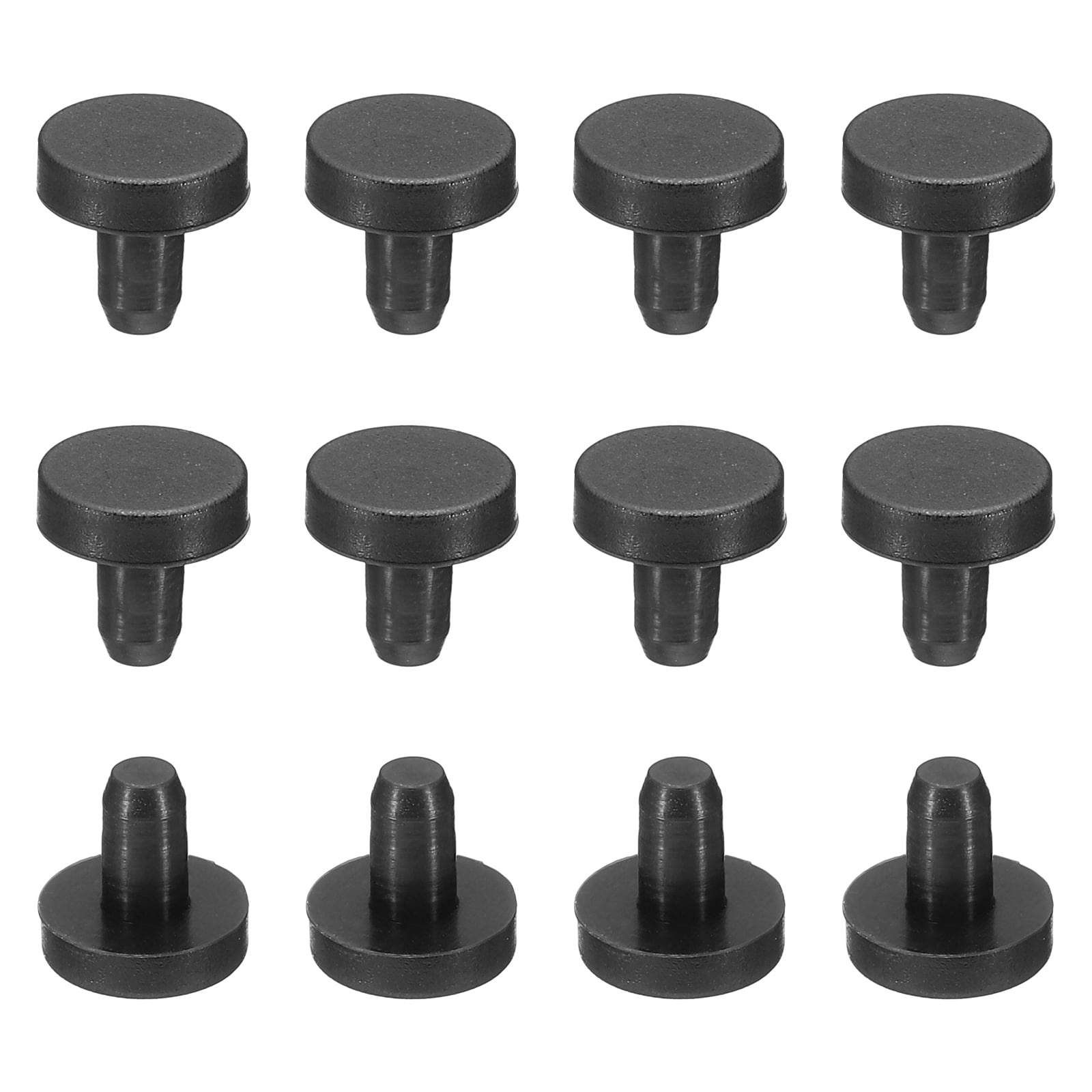Uxcell Silicone Rubber Solid Plug Soft Flexible Stopper for 3.5-4mm ...