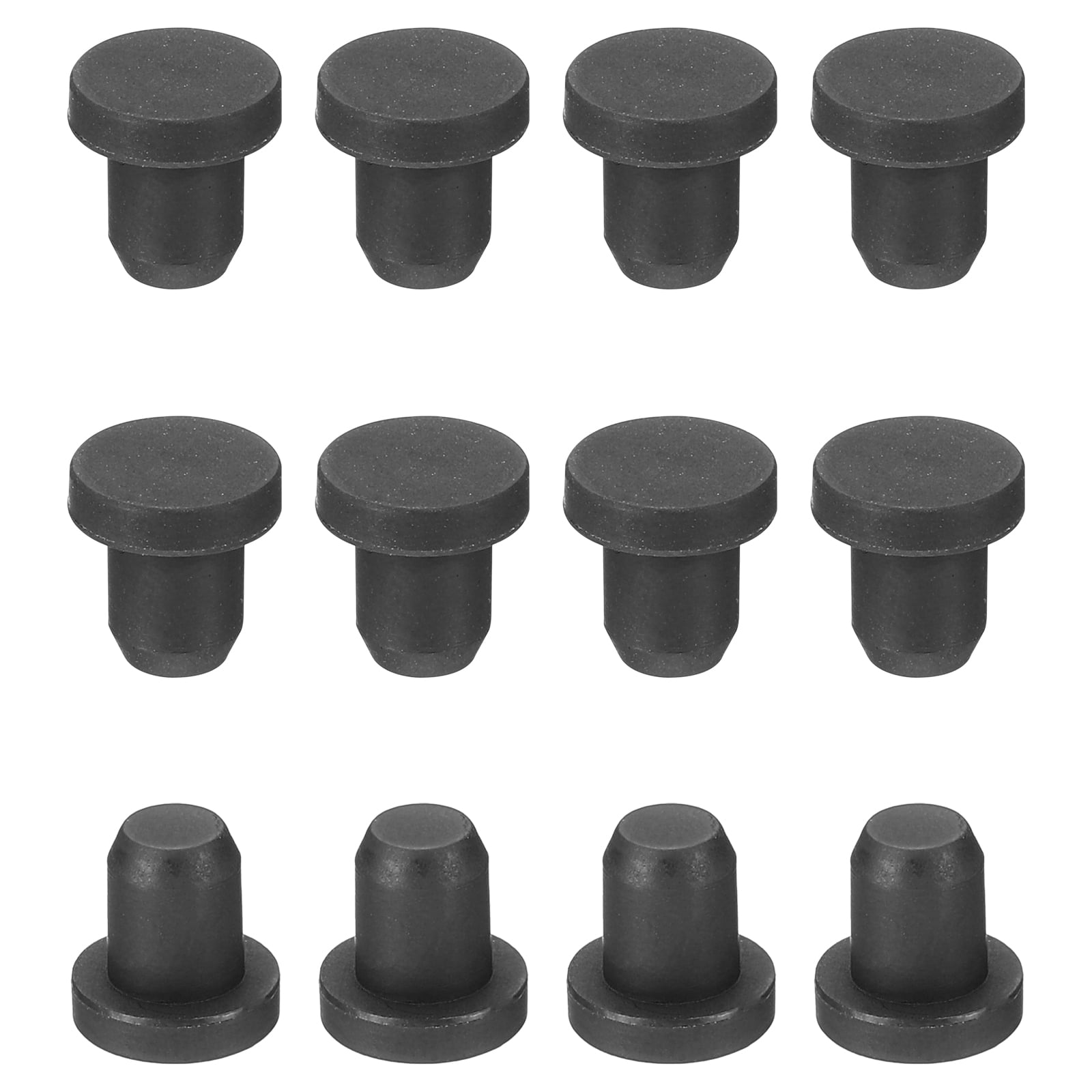 Uxcell Silicone Rubber Solid Plug Soft Flexible Stopper for 5-5.5mm ...