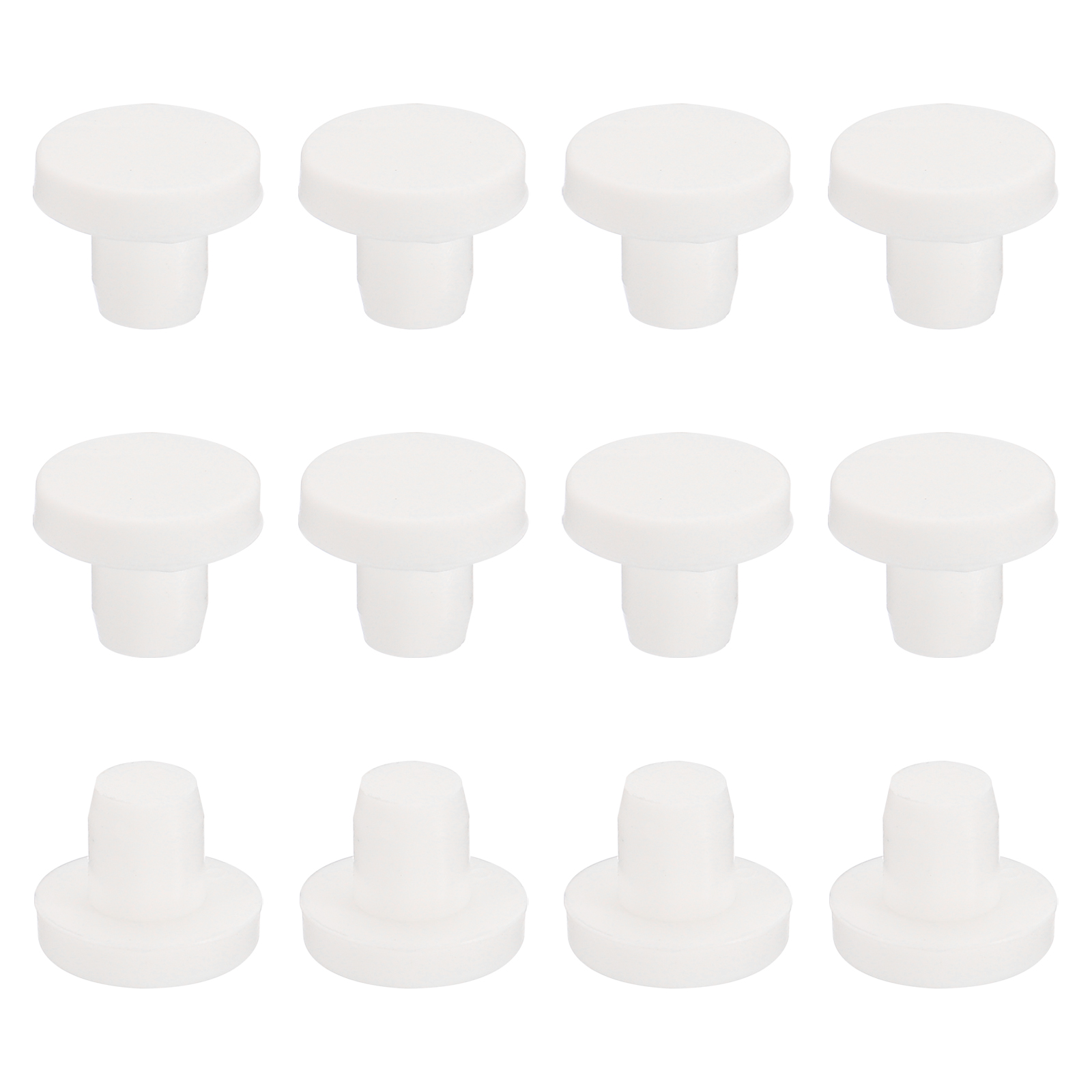 Uxcell Silicone Rubber Solid Plug Soft Flexible Stopper for 7.5-8mm ...