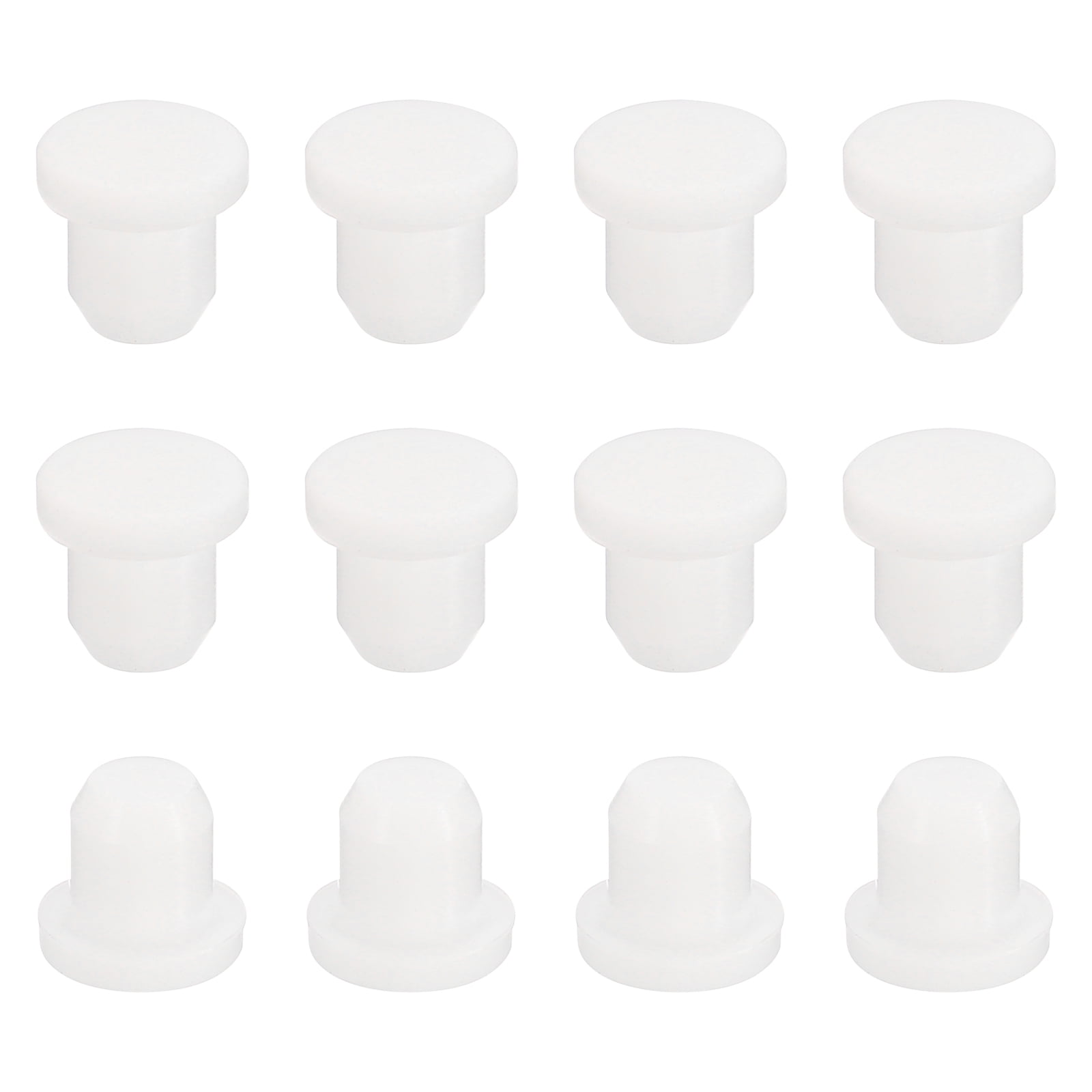 Uxcell Silicone Rubber Solid Plug Soft Flexible Stopper for 7-7.5mm ...