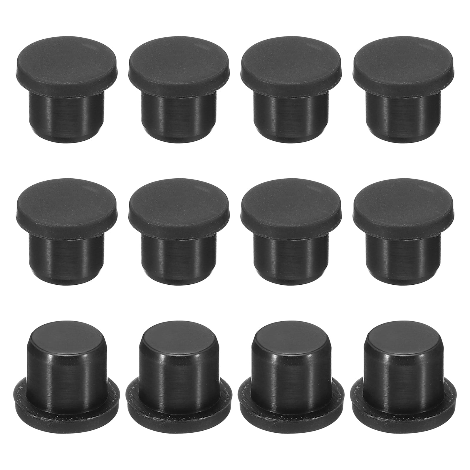 Uxcell Silicone Rubber Solid Plug Soft Flexible Stopper for 9-9.5mm ...