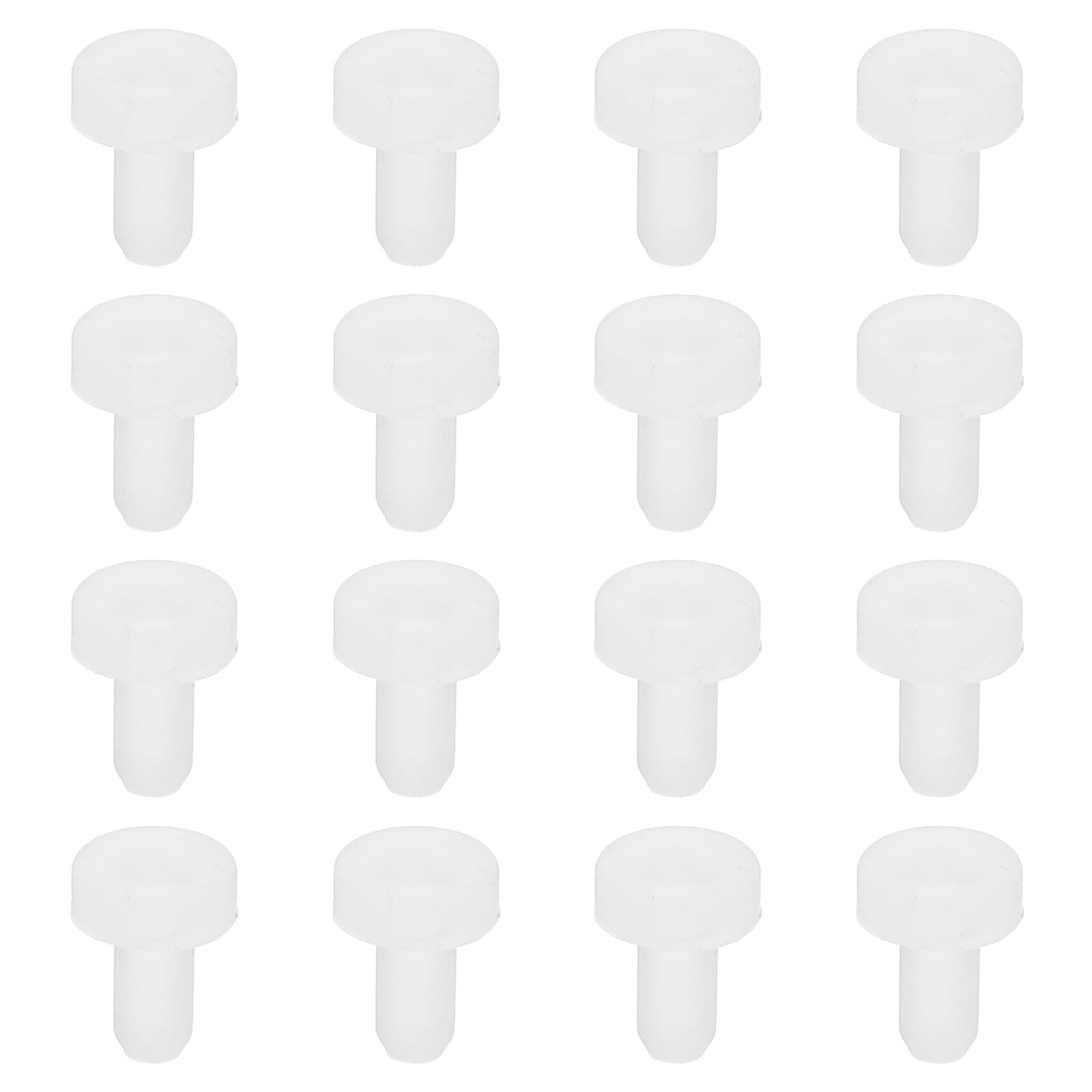 Uxcell Silicone Rubber Solid Plug Soft Flexible Stoppers T-Shaped ...