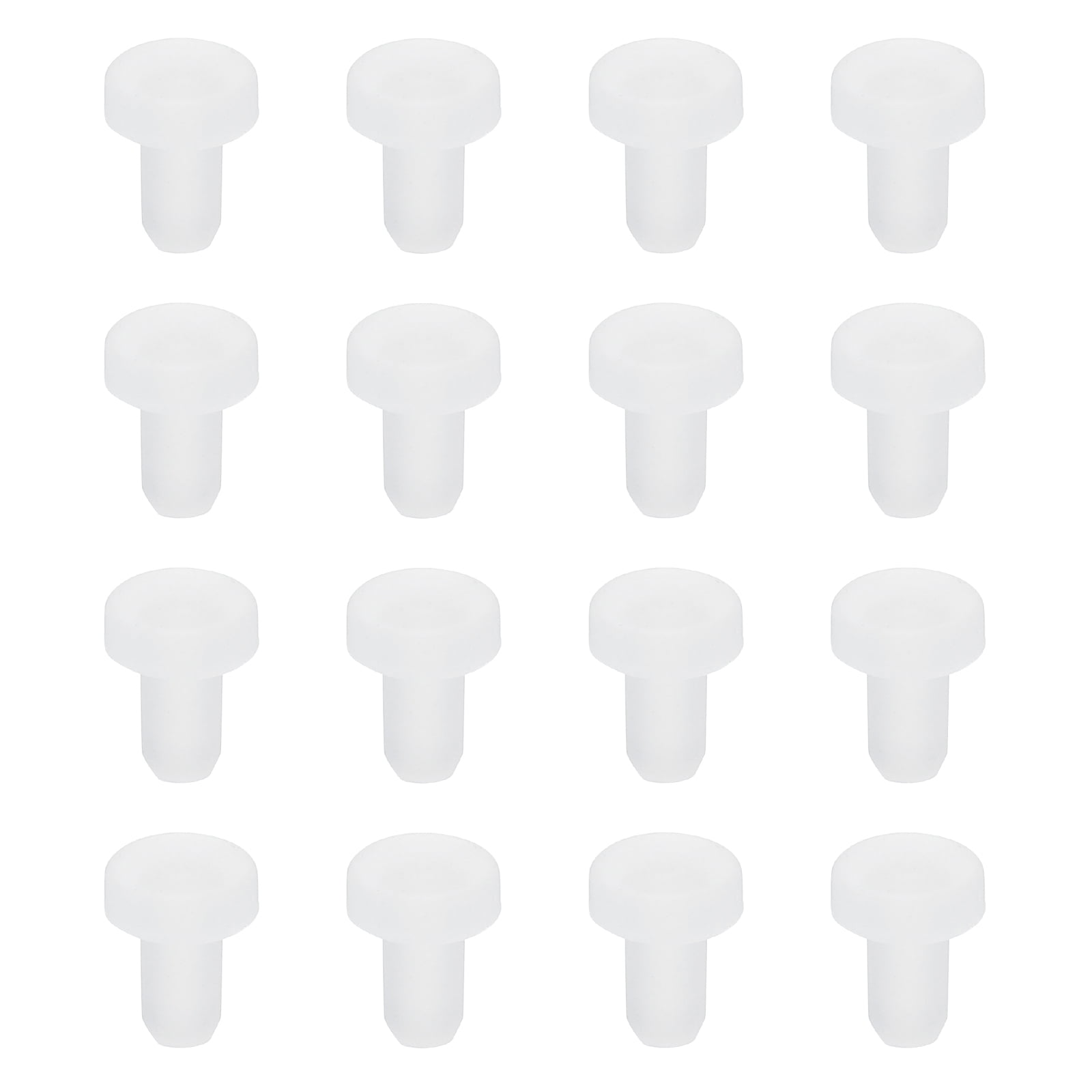 Uxcell Silicone Rubber Solid Plug Soft Flexible Stoppers T-Shaped ...