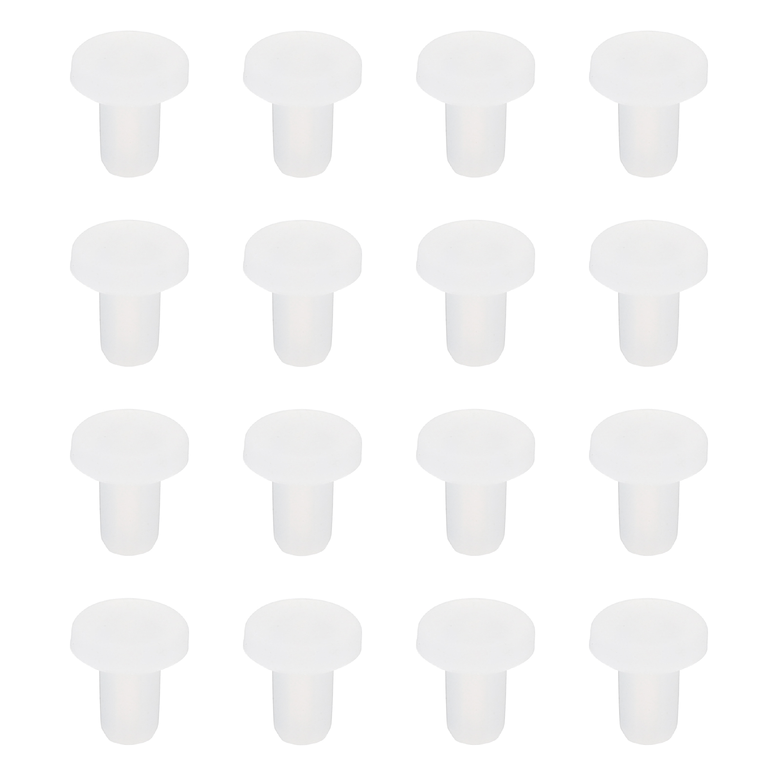 Uxcell Silicone Rubber Solid Plug Soft Flexible Stoppers T-Shaped ...