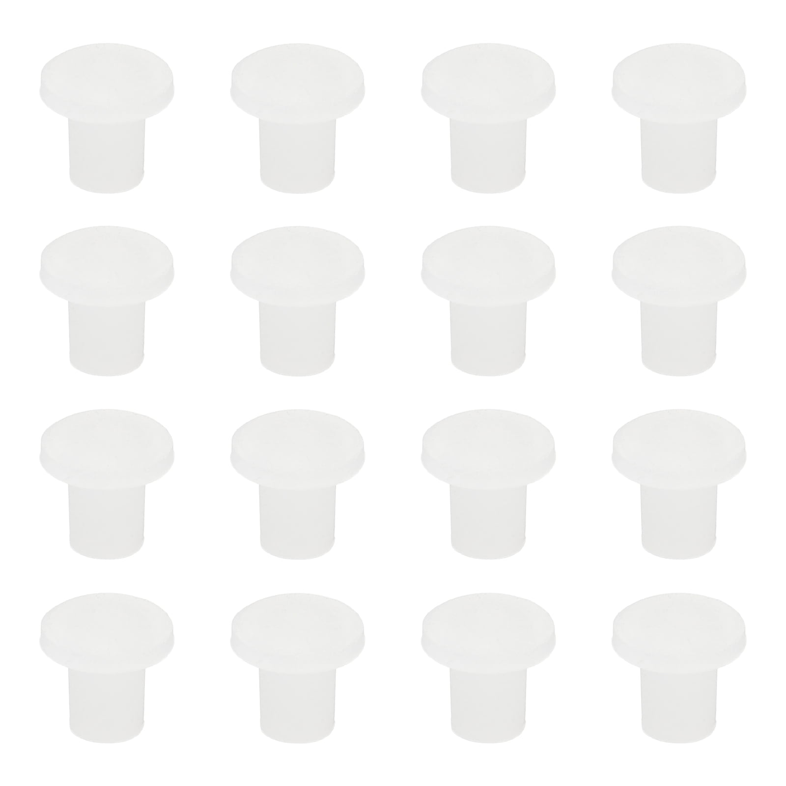 Uxcell Silicone Rubber Solid Plug Soft Flexible Stoppers T-Shaped ...