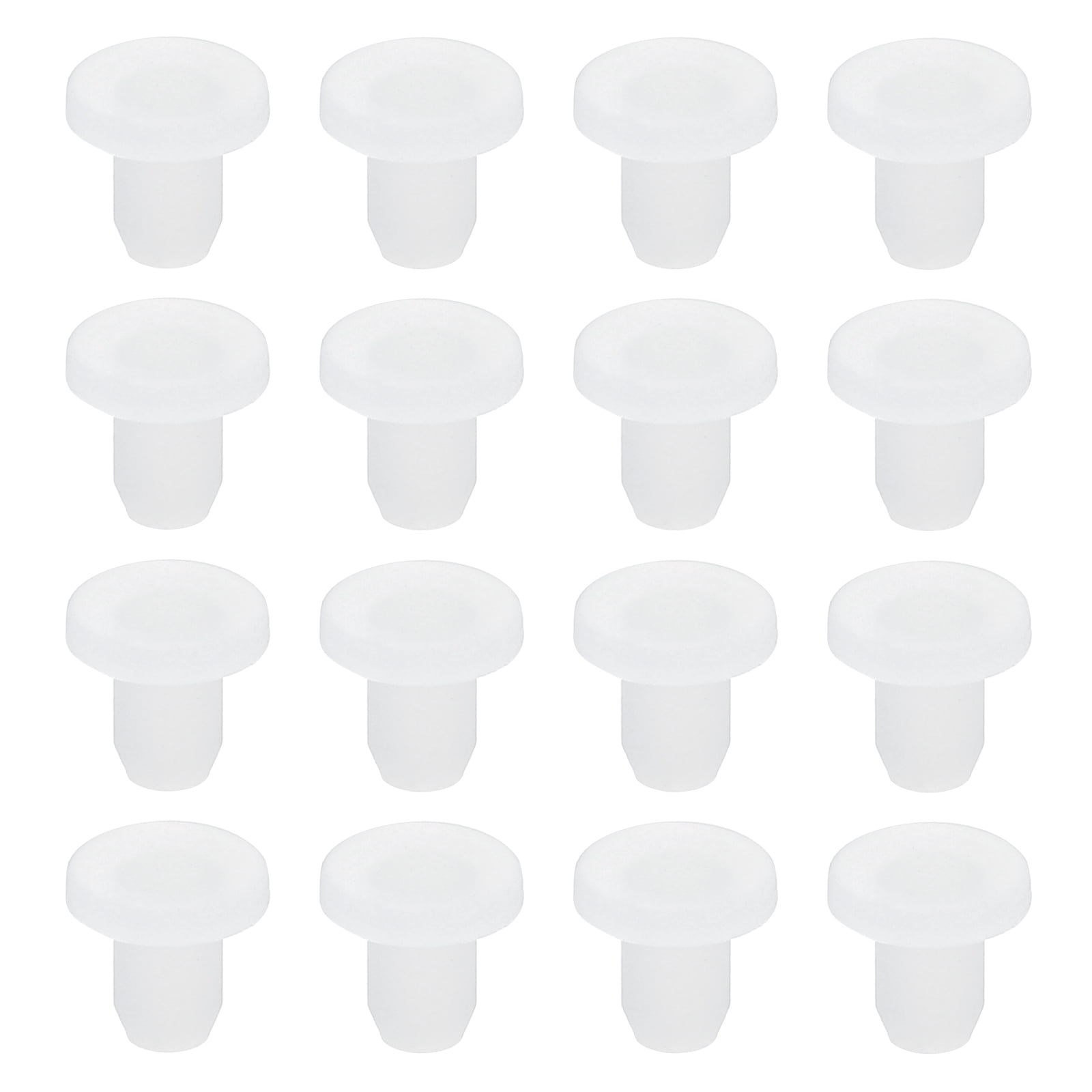 Uxcell Silicone Rubber Solid Plug Soft Flexible Stoppers T-Shaped ...