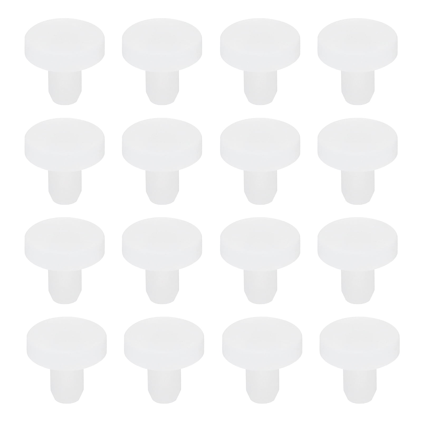 Uxcell Silicone Rubber Solid Plug Soft Flexible Stoppers T-Shaped ...