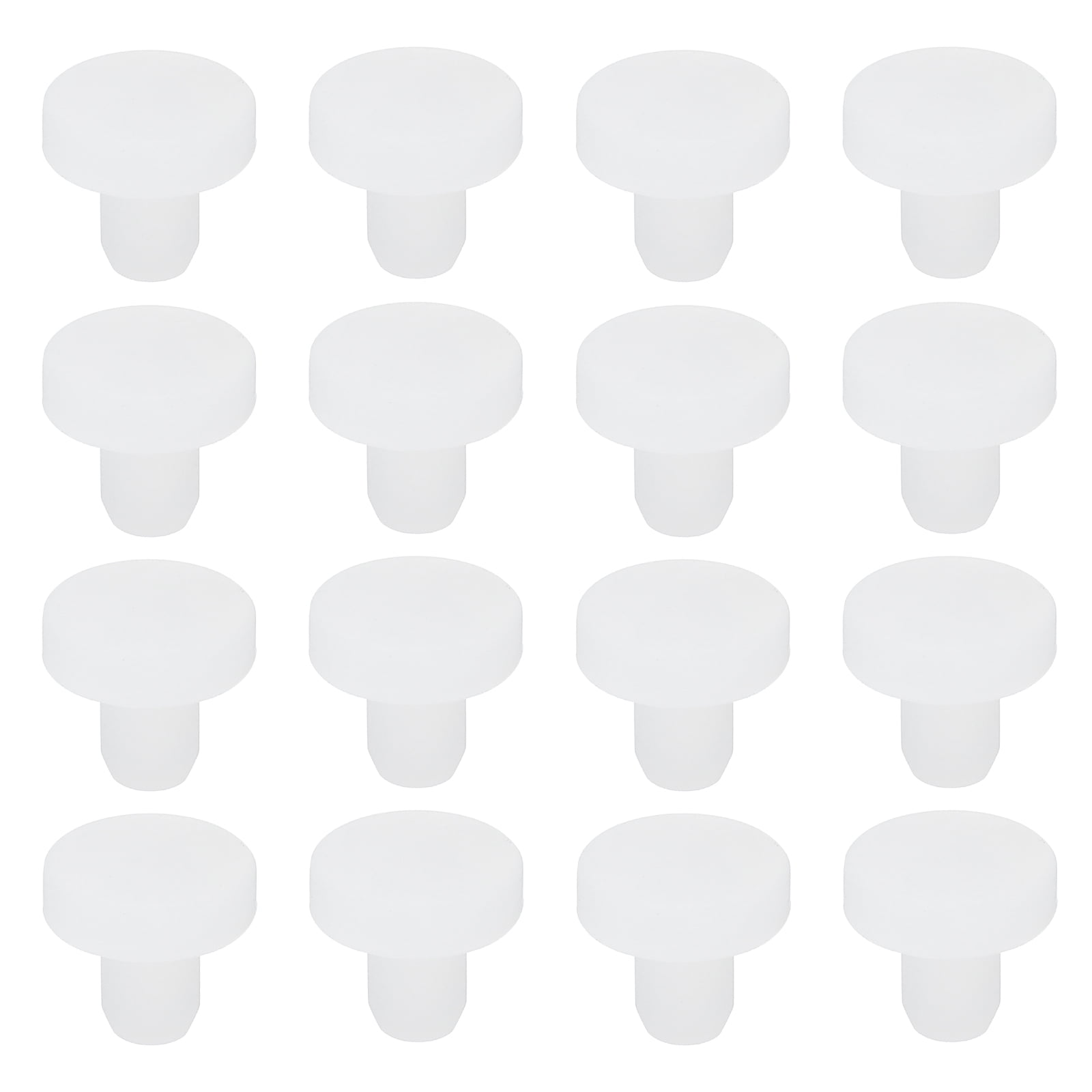 Uxcell Silicone Rubber Solid Plug Soft Flexible Stoppers T-Shaped ...