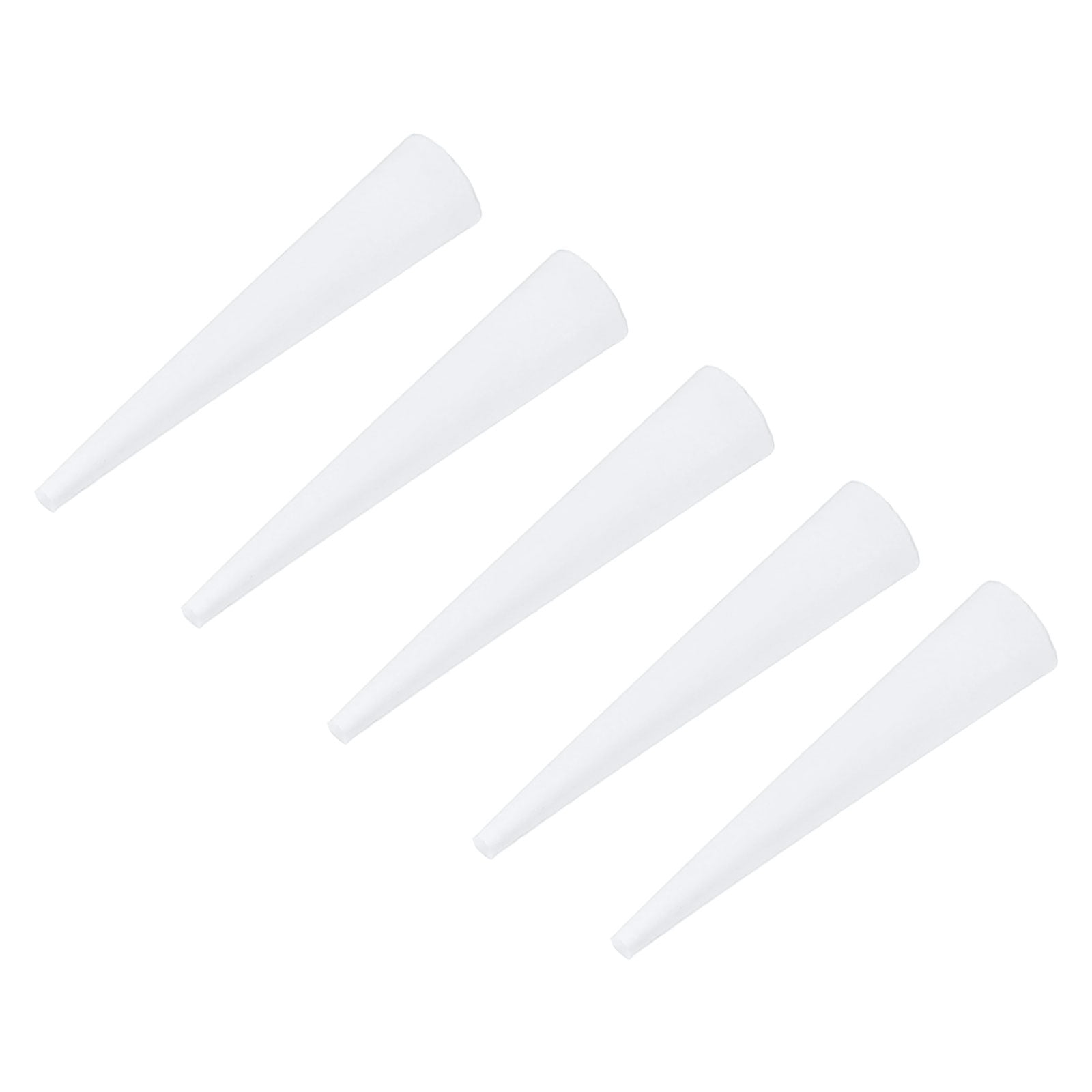 Uxcell Silicone Rubber Tapered Plug 0.8mm to 3.2mm Solid White for Powder Coating, Laboratory ...