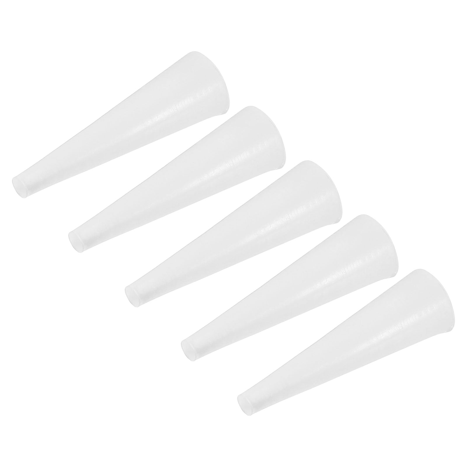 Uxcell Silicone Rubber Tapered Plug 1.6mm to 4.8mm Solid White for ...
