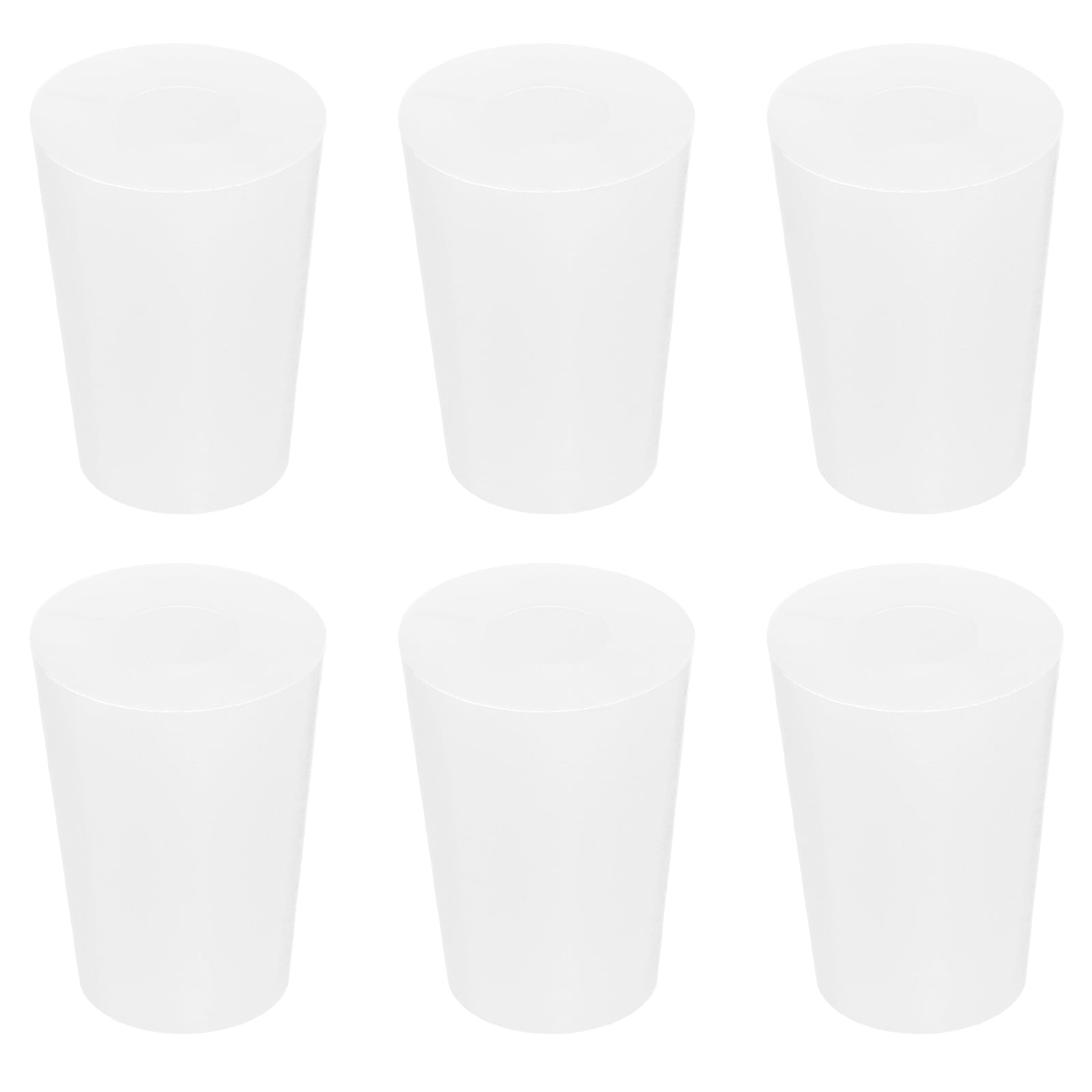 Uxcell Silicone Rubber Tapered Plug 14mm to 19mm Solid Test Tubes Bungs ...