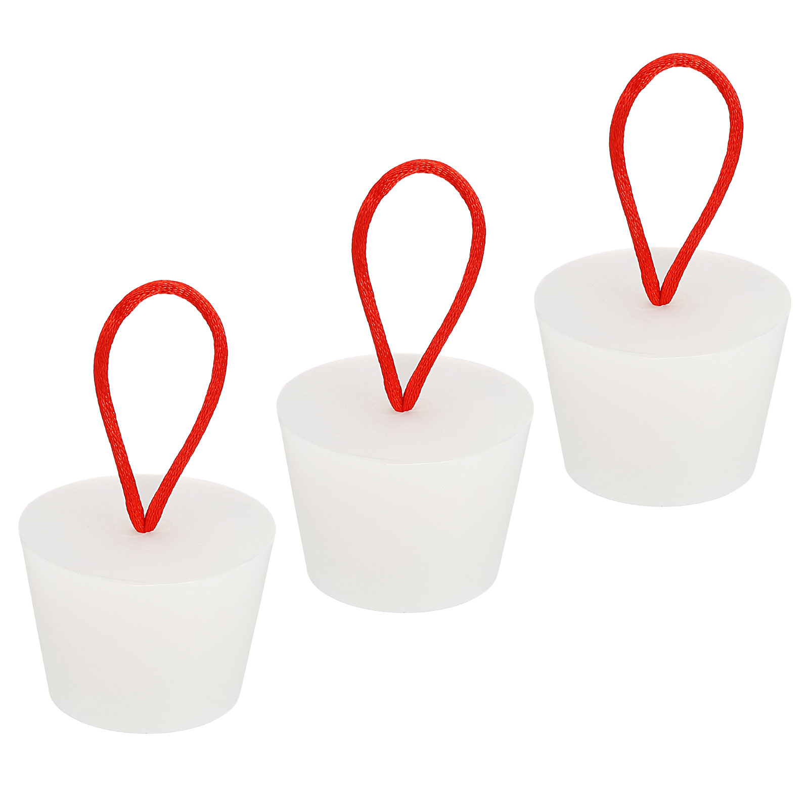 Uxcell Silicone Rubber Tapered Plug 32mm to 42mm Solid Bungs Stopper ...