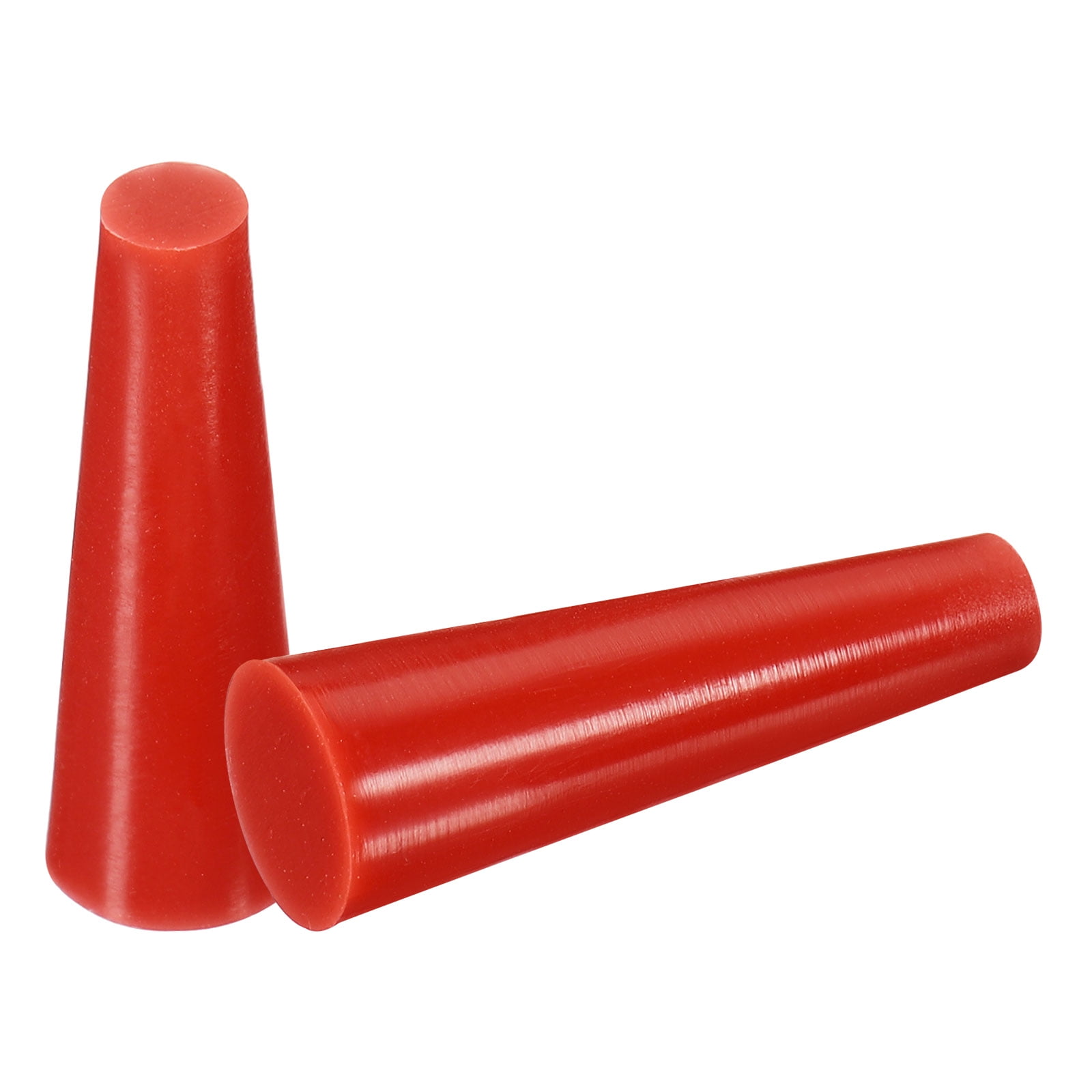 Uxcell Silicone Rubber Tapered Plug 5mm to 9mm Solid Brown for Powder ...