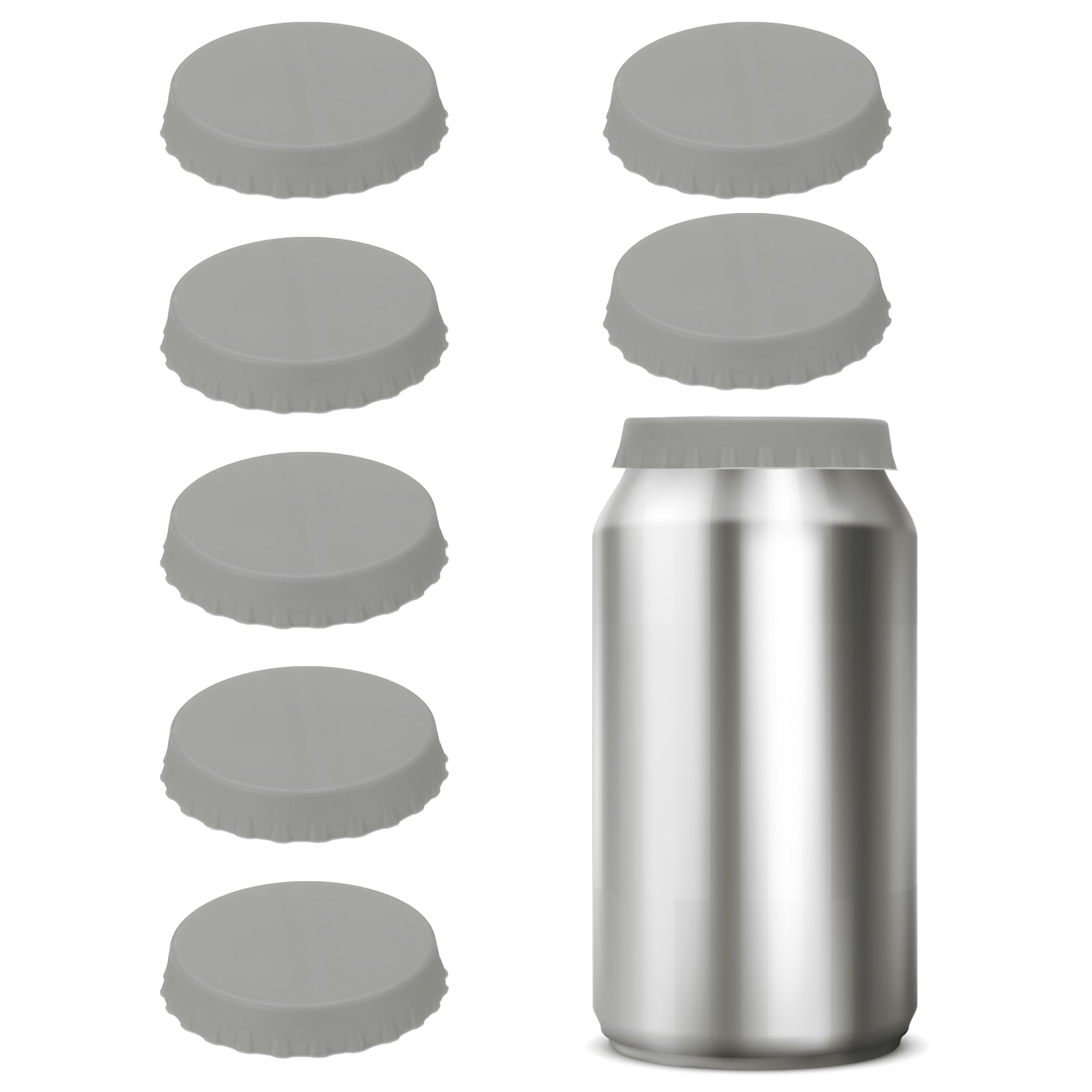 Uxcell Silicone Soda Can Lids, Reusable Soda Can Cover Stopper ...