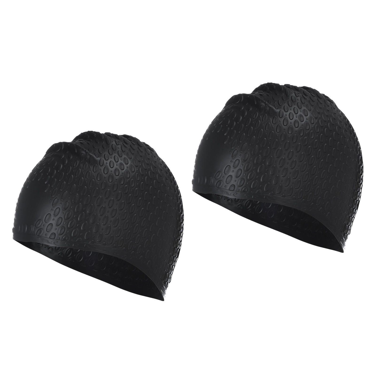 Uxcell Silicone Swim Caps Unisex Swimming Caps Bubble Textured Adult ...