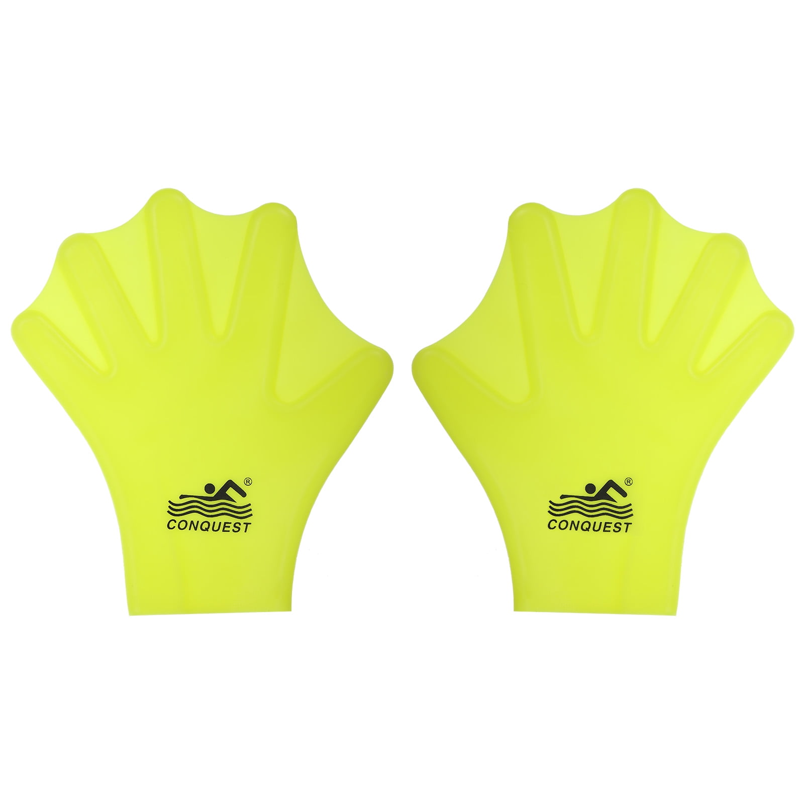 Uxcell Silicone Swimming Gloves Webbed Swim Gloves Water Resistance ...