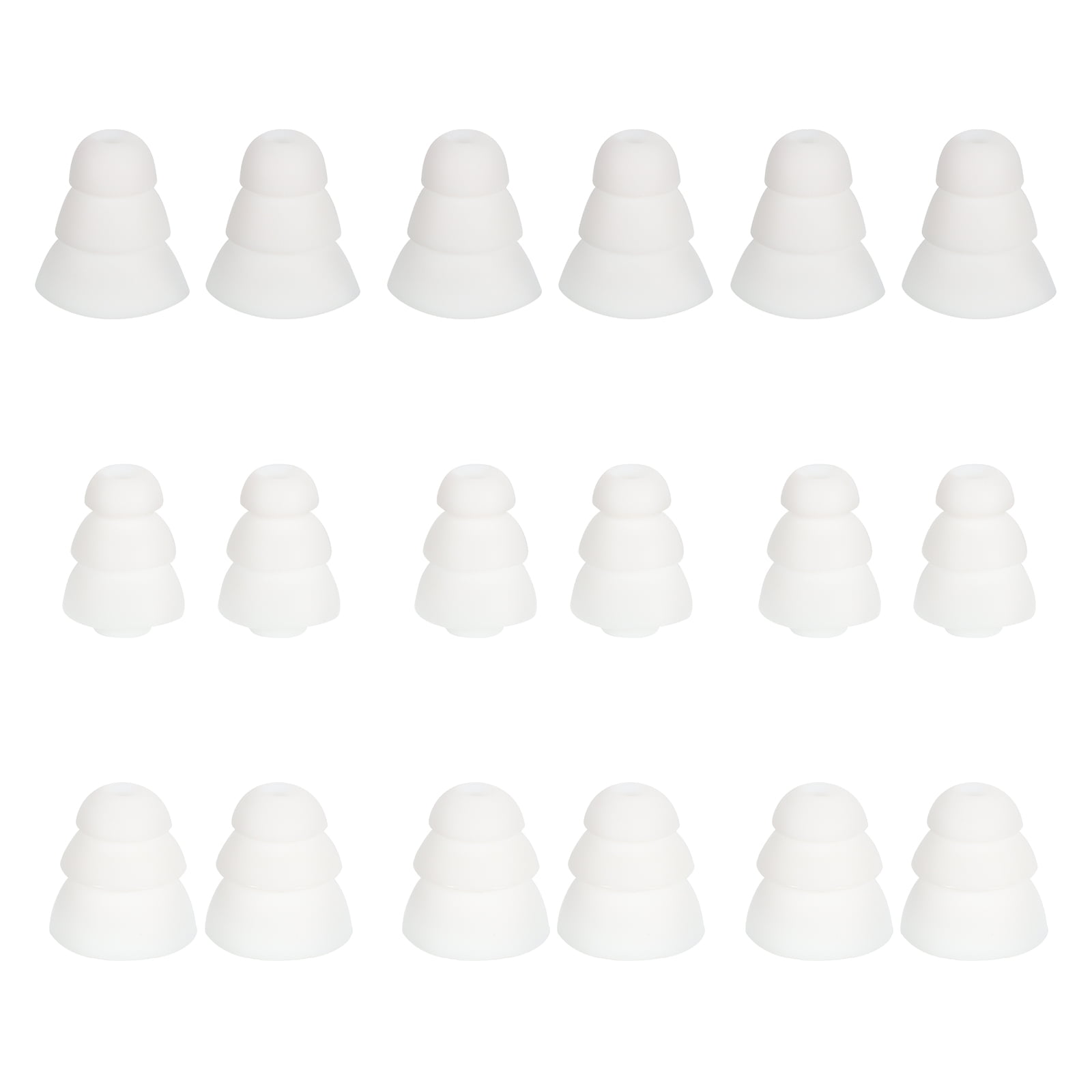 Uxcell Silicone Triple Flange Ear Bud Tips Low Noise For 4mm-5mm ...