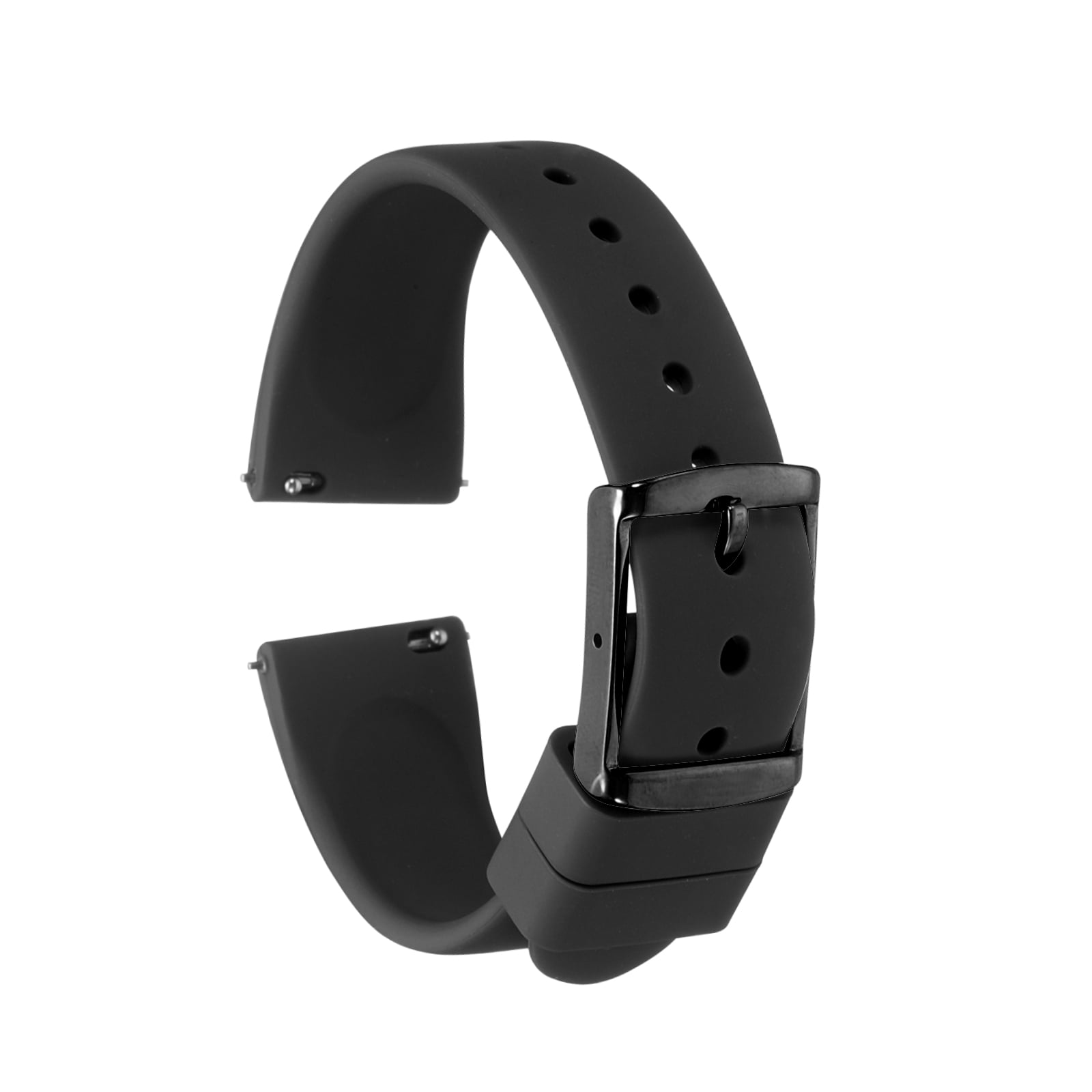 Uxcell Silicone Watch Band 18mm Quick Release Rubber Replacement Watch ...