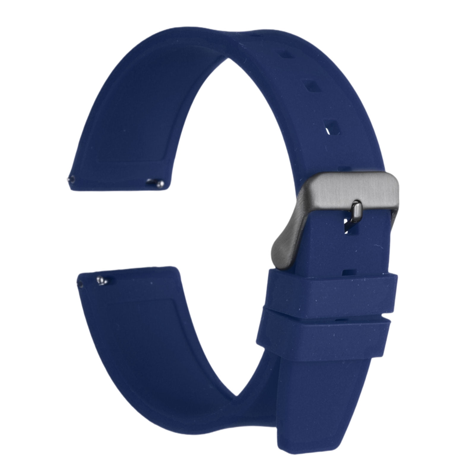 Uxcell Silicone Watch Band 20mm Quick Release Flexible Soft Rubber ...