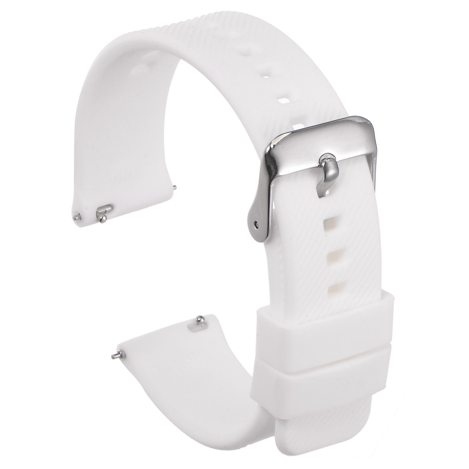 Uxcell Silicone Watch Band 21mm Soft Rubber Watch Strap with Plated ...