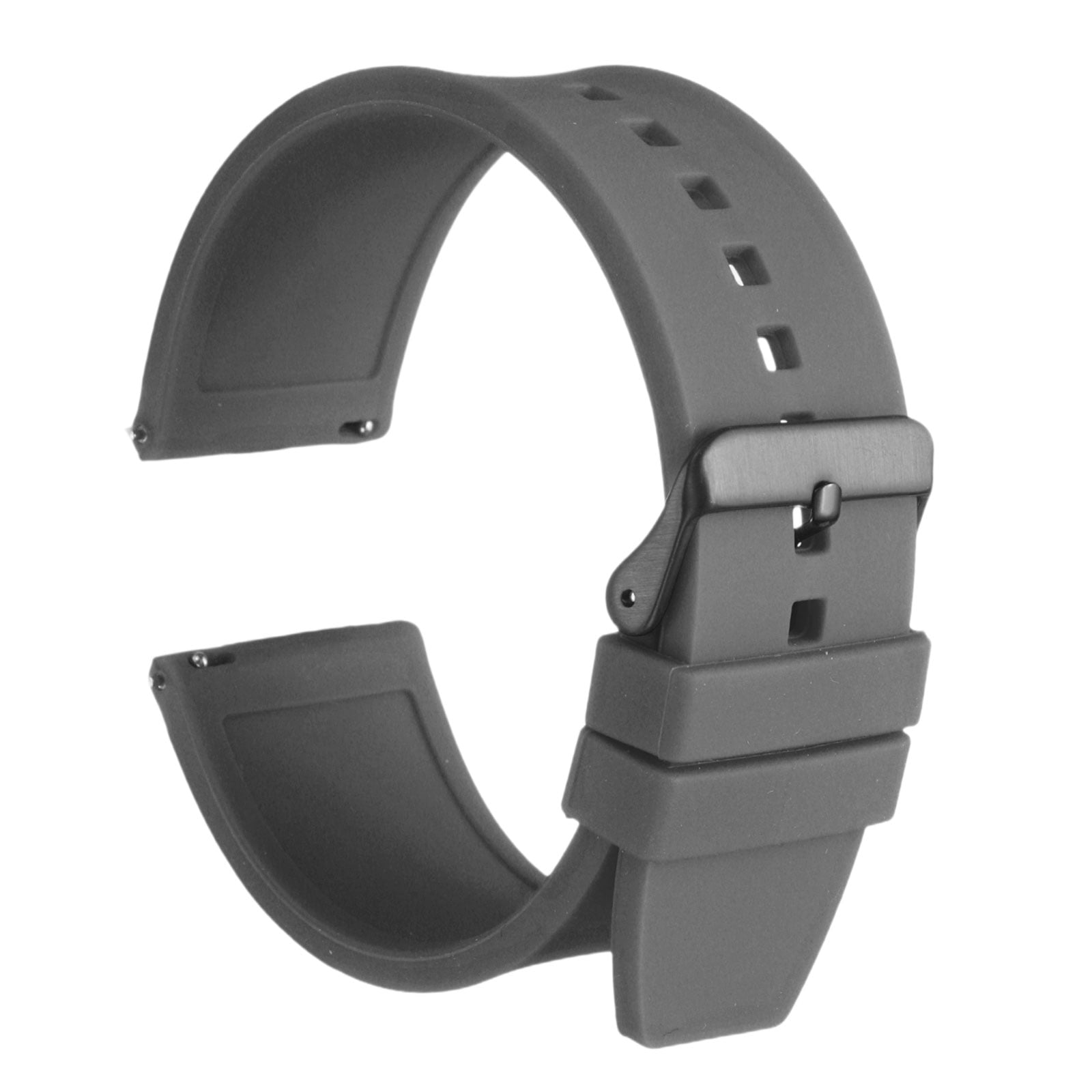 Uxcell Silicone Watch Band 26mm Quick Release Flexible Soft Rubber ...