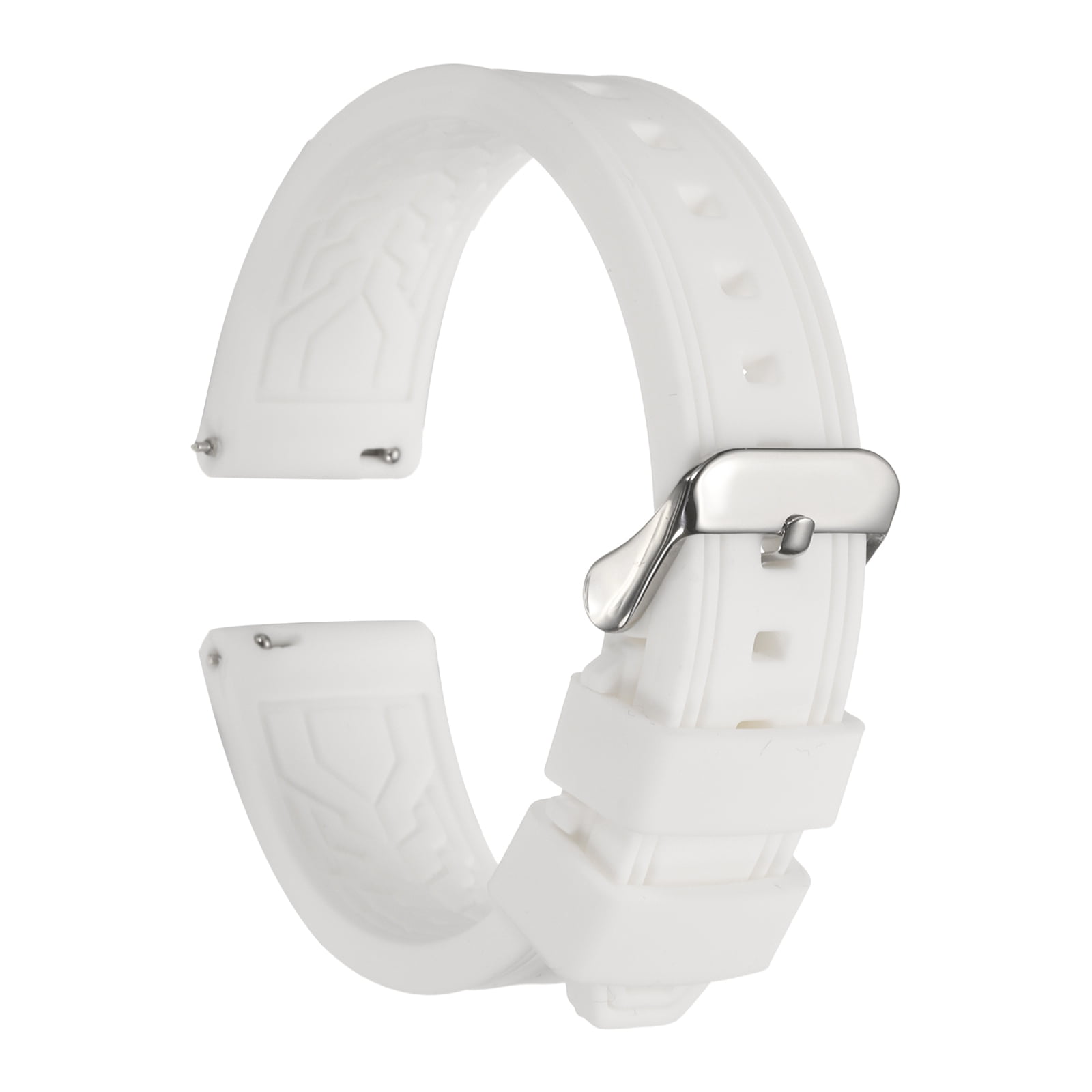 Uxcell Silicone Watch Bands 22mm Width Soft Quick Release Rubber Watch ...