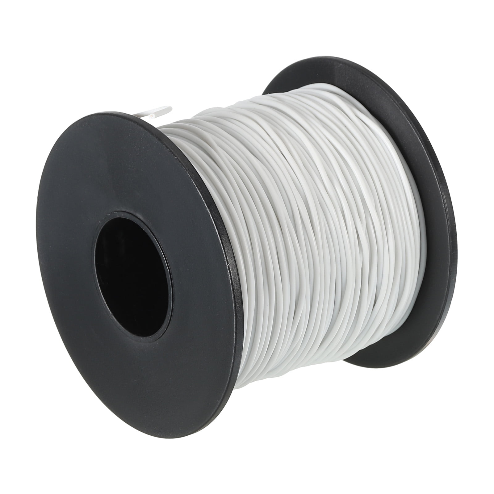Uxcell Silicone Wire 28 AWG Stranded White Spool 75m Electrical Tinned ...