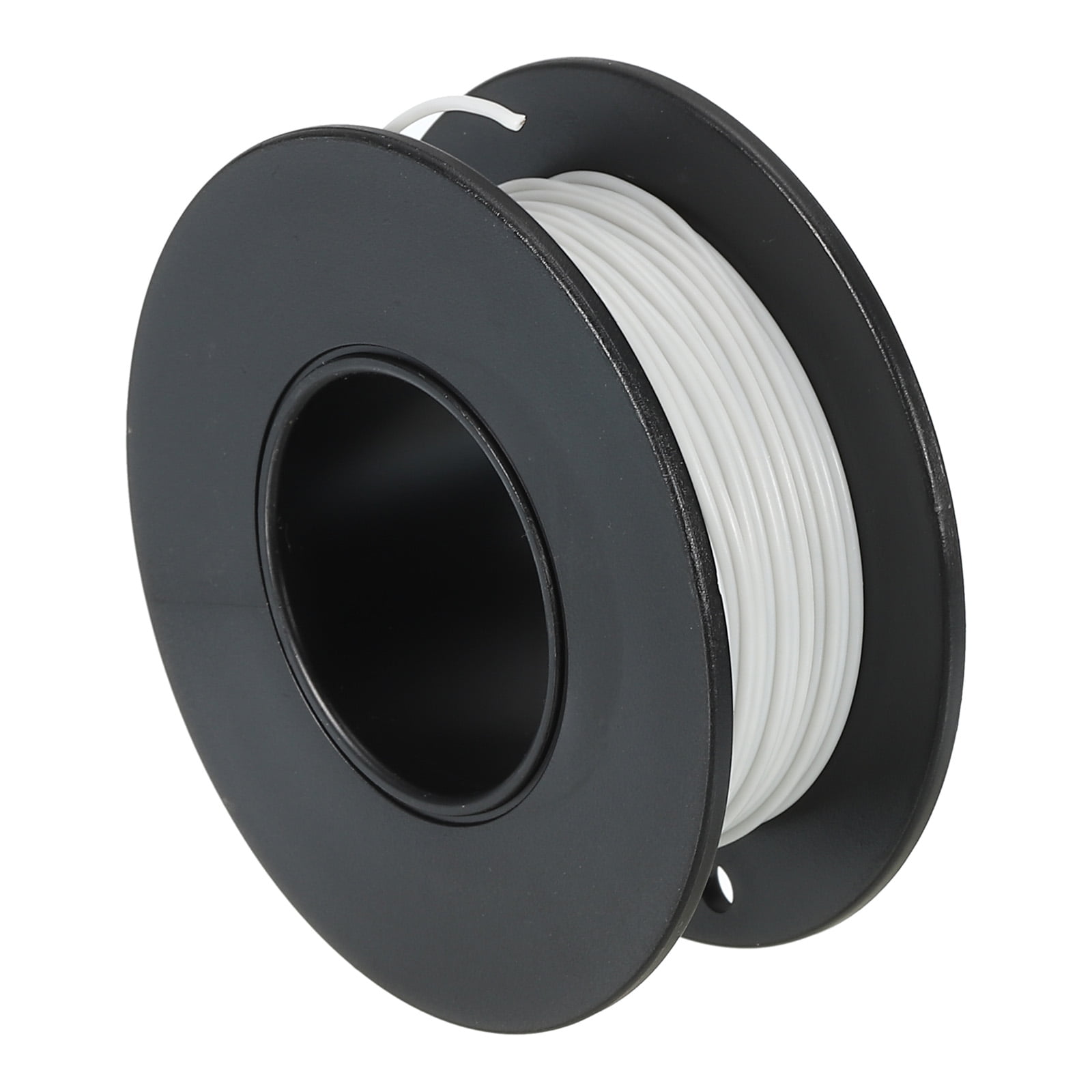 Uxcell Silicone Wire 30 AWG Stranded White Spool 15m Electrical Tinned ...