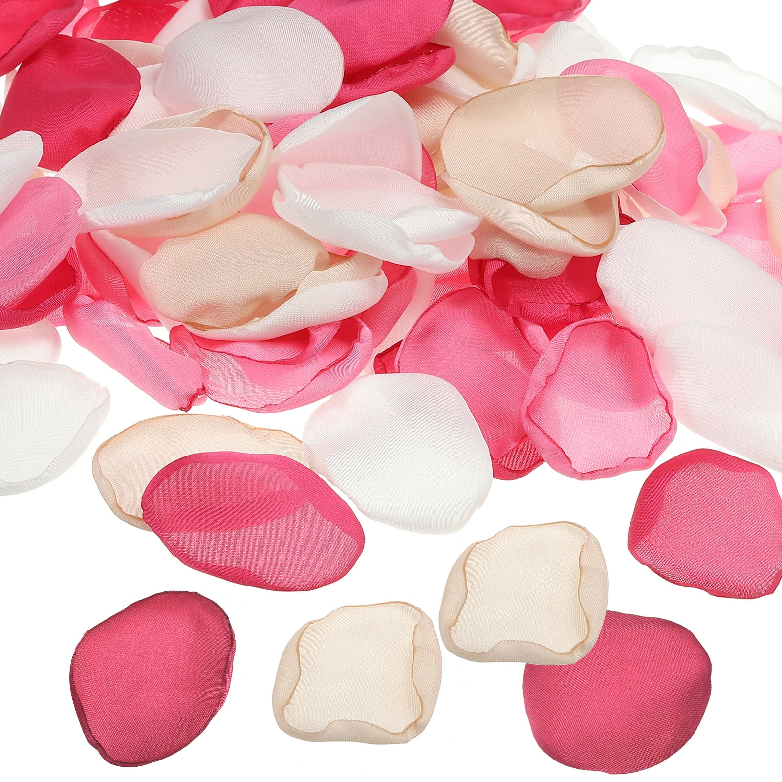 Uxcell Silk Rose Petals, Artificial Flower Scatter Fake Rose Petals for ...