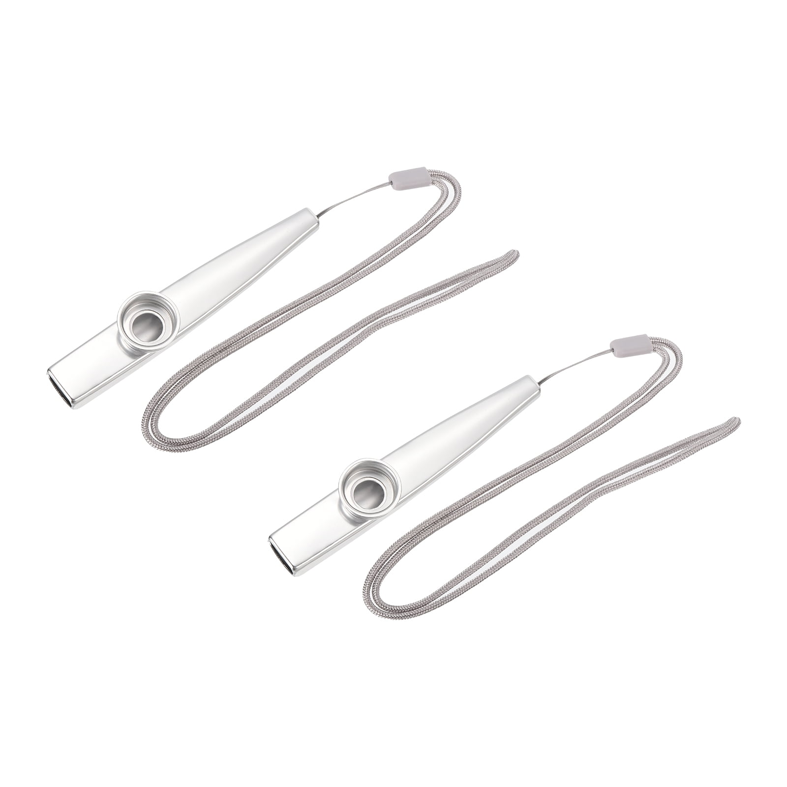 Uxcell Silver Kazoo Musical Instrument Aluminum Alloy with Flute ...