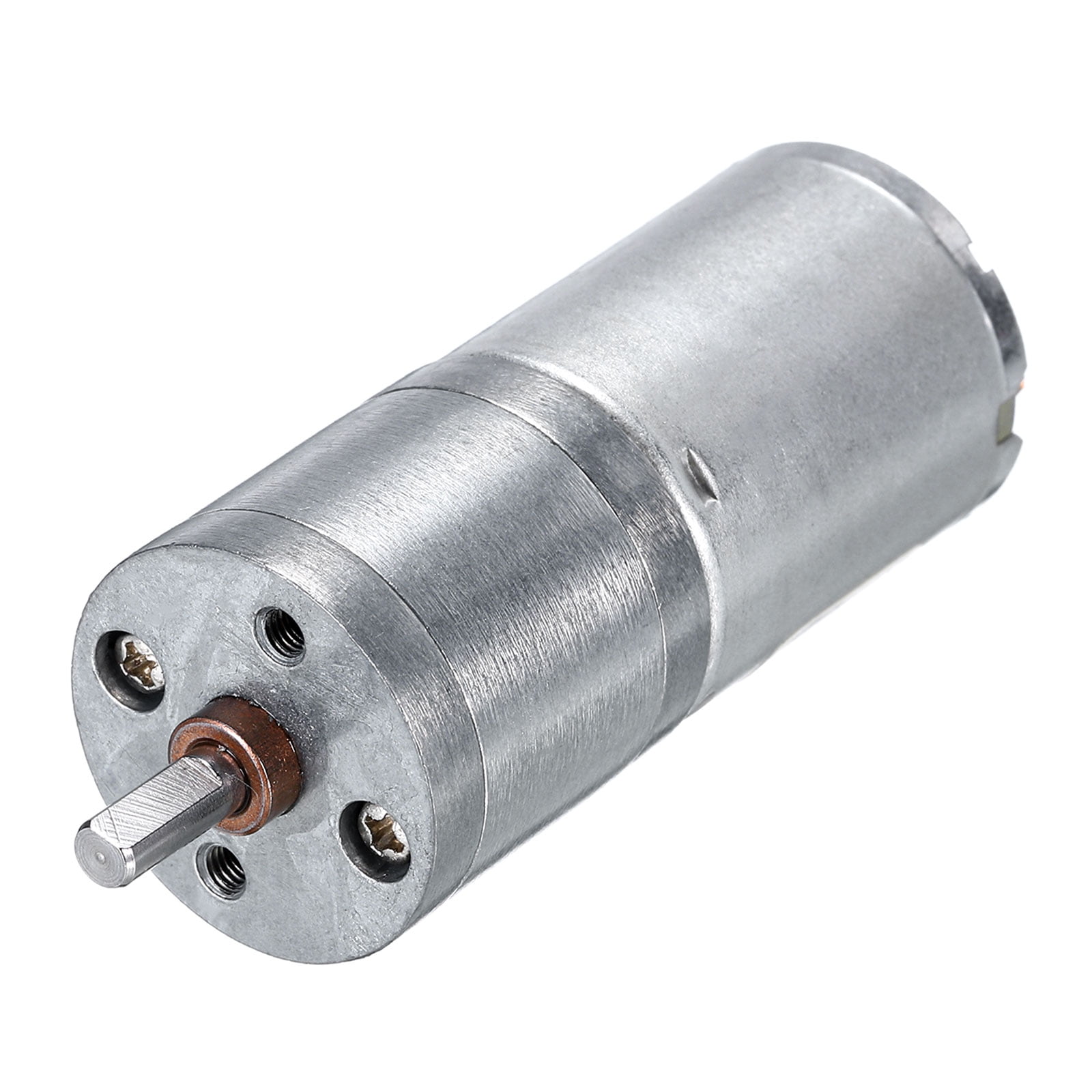 Uxcell Silver Tone Micro Gear Box Motor Speed Reduction Geared Motor DC ...