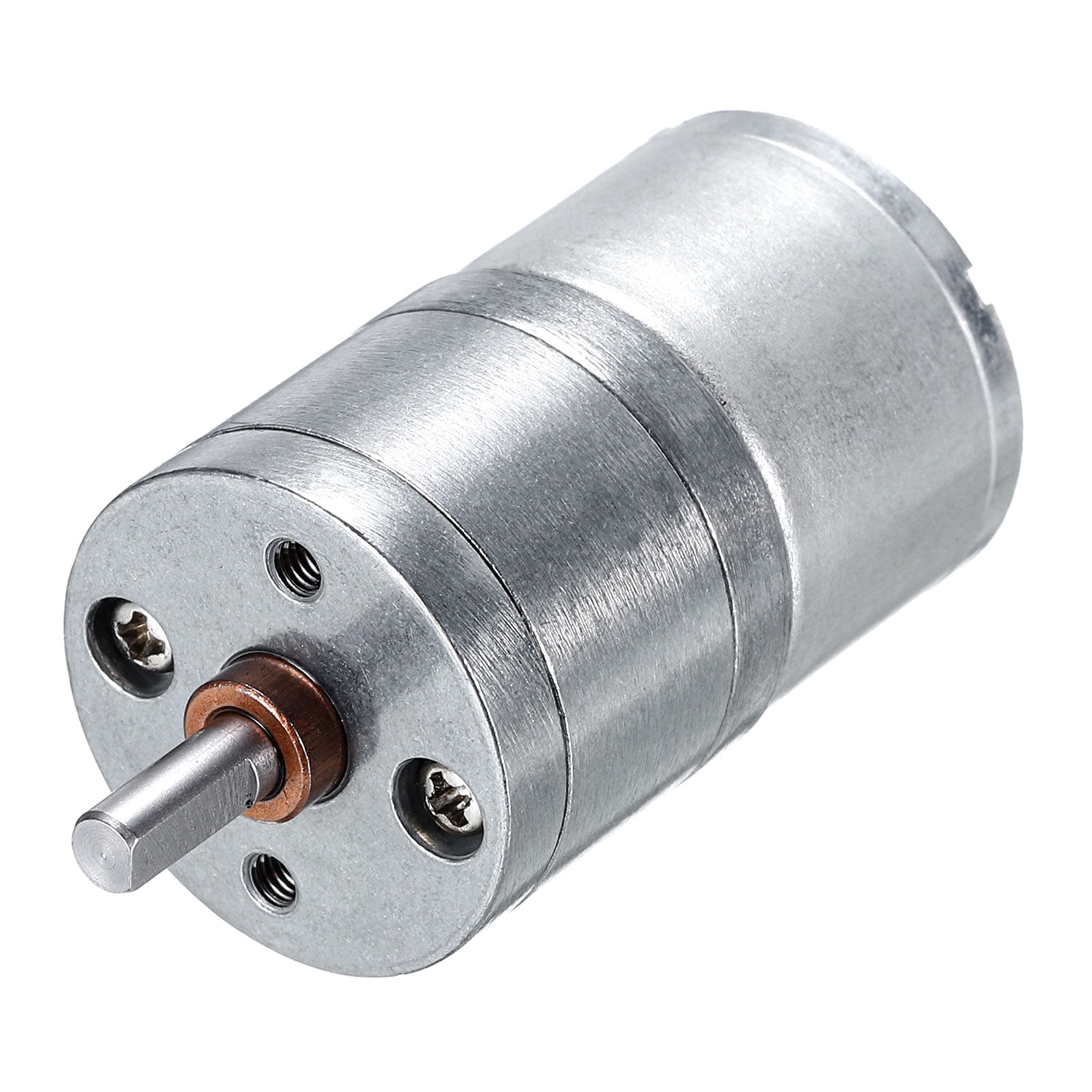 Uxcell Silver Tone Micro Gear Box Motor Speed Reduction Geared Motor DC ...