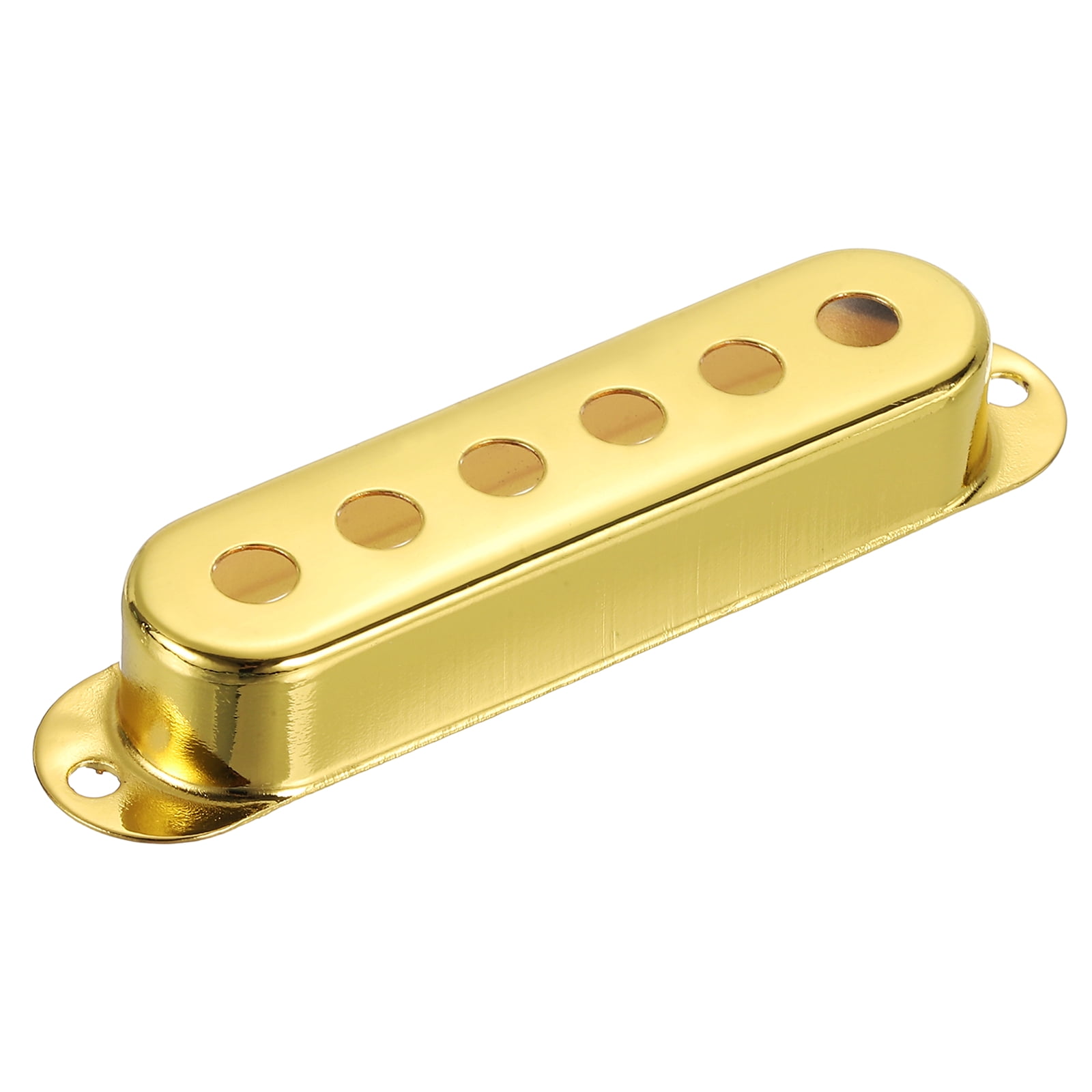Uxcell Single Coil Guitar Pickup Covers, 50mm Pole Spacing Brass Opened ...