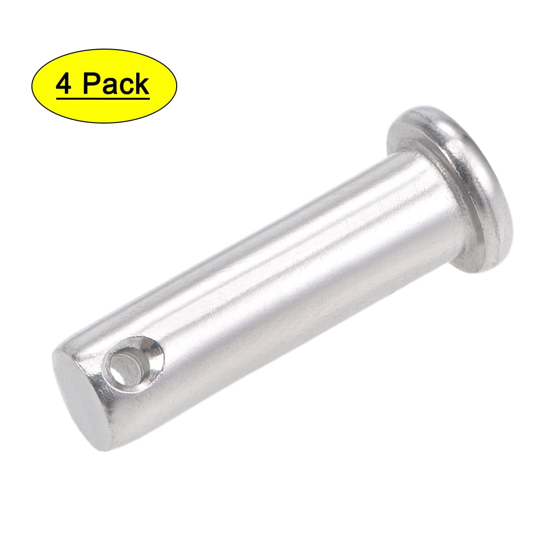 Uxcell Single Hole Clevis Pins 10mm x 35mm Flat Head 304 Stainless ...