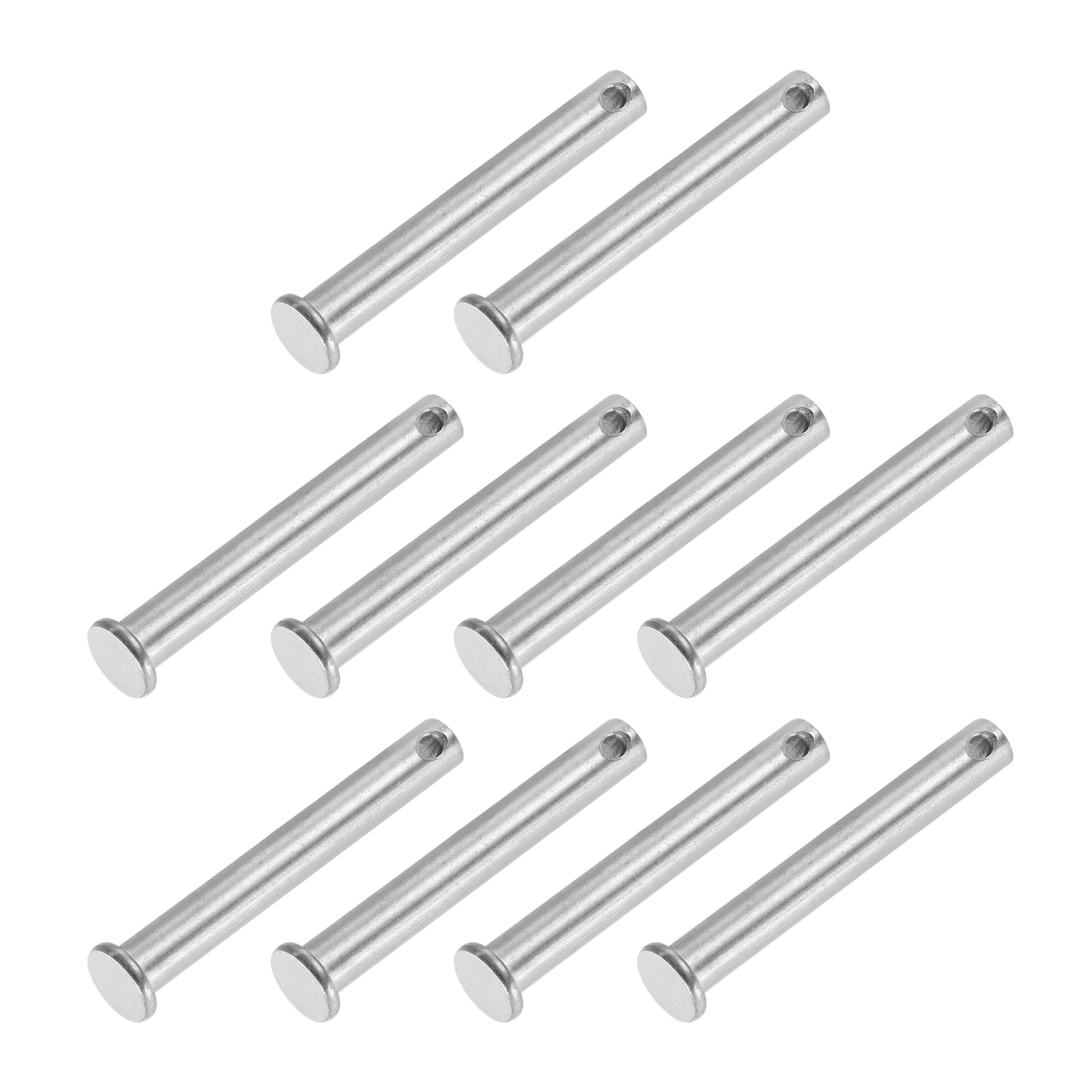 Uxcell Single Hole Clevis Pins 304 Stainless Steel Flat Head Pin for ...