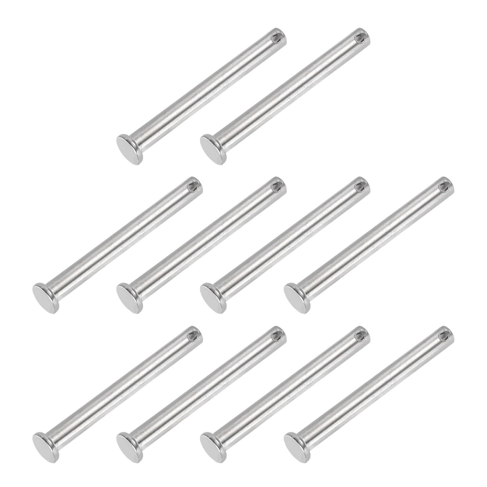 Uxcell Single Hole Clevis Pins 304 Stainless Steel Flat Head Pin for ...