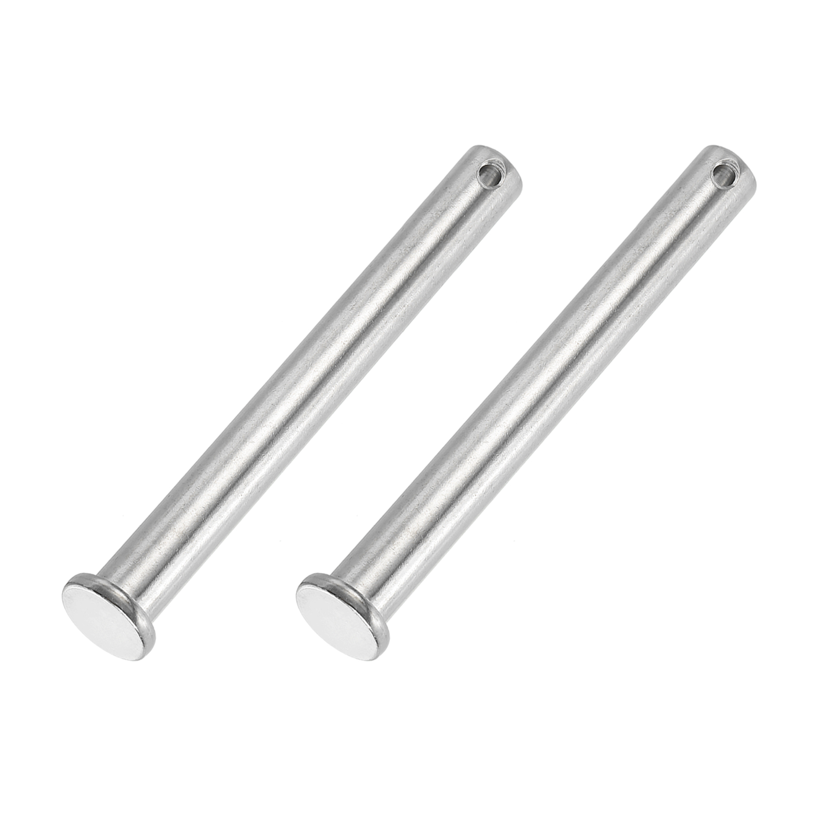 Uxcell Single Hole Clevis Pins 304 Stainless Steel Flat Head Pin for Hitch Pin Lock Link Hinge ...