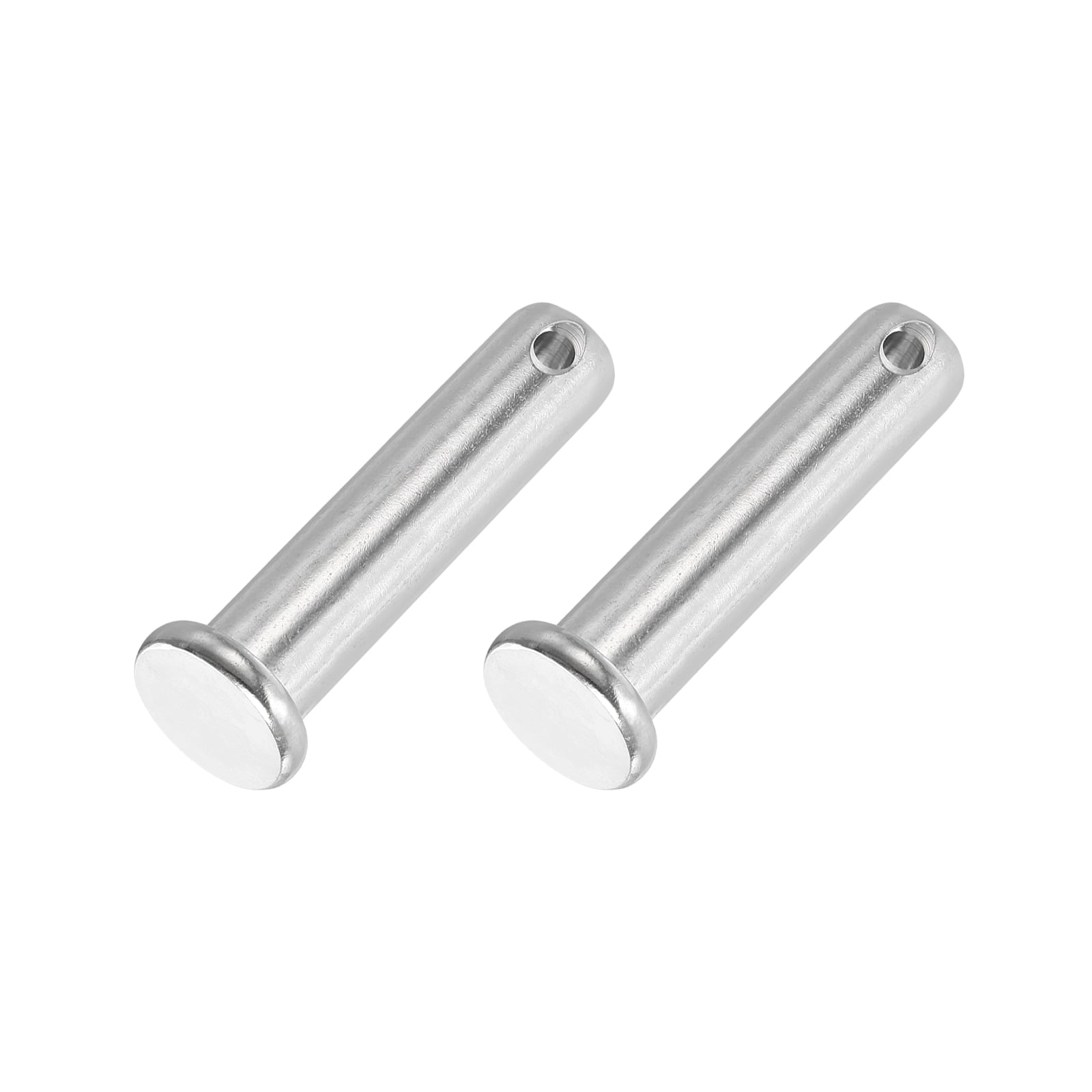 Uxcell Single Hole Clevis Pins 304 Stainless Steel Flat Head Pin for Hitch Pin Lock Link Hinge ...