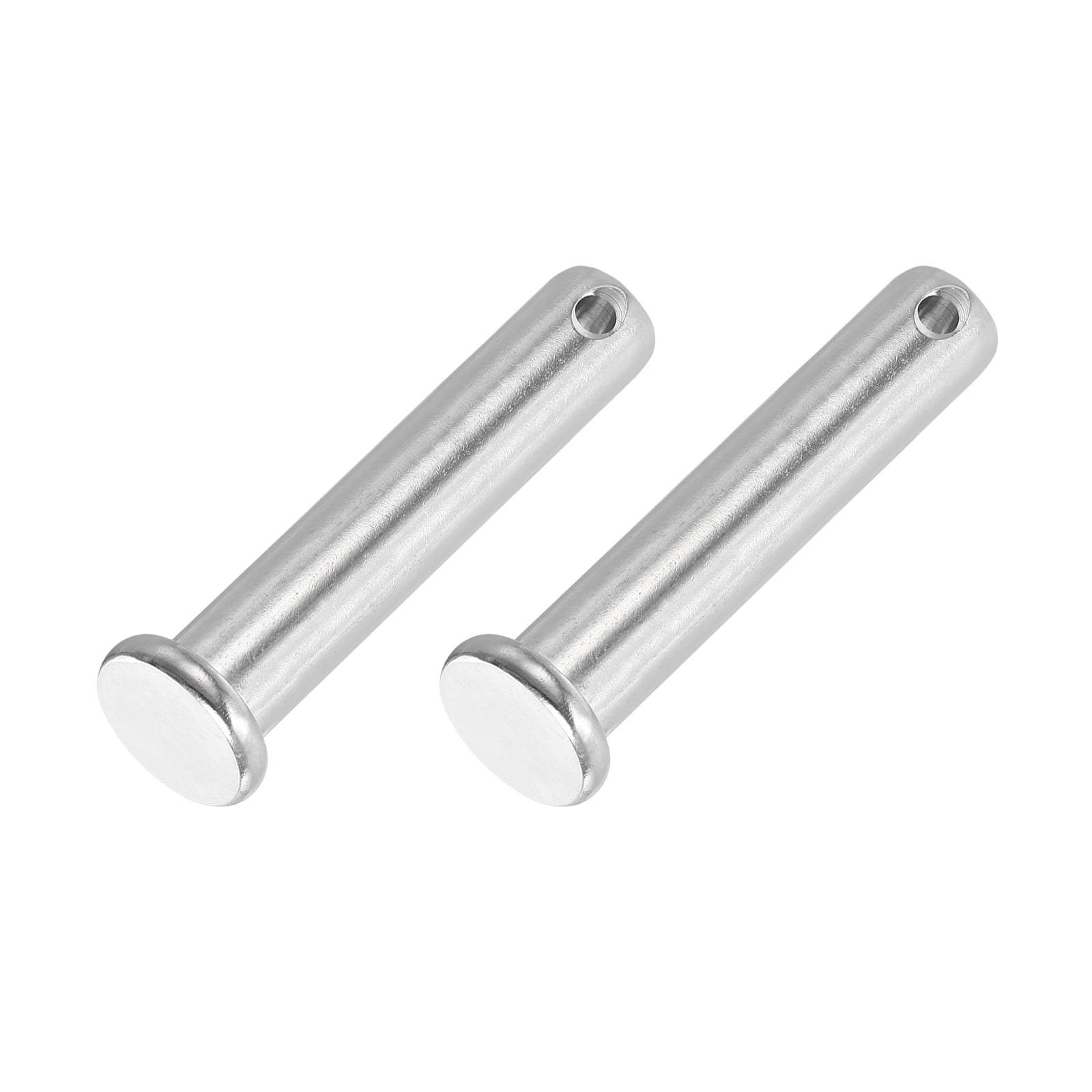 Uxcell Single Hole Clevis Pins 304 Stainless Steel Flat Head Pin for Hitch Pin Lock Link Hinge ...