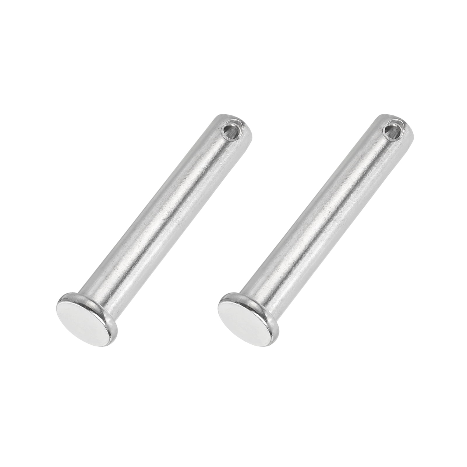 Uxcell Single Hole Clevis Pins 304 Stainless Steel Flat Head Pin for Hitch Pin Lock Link Hinge ...
