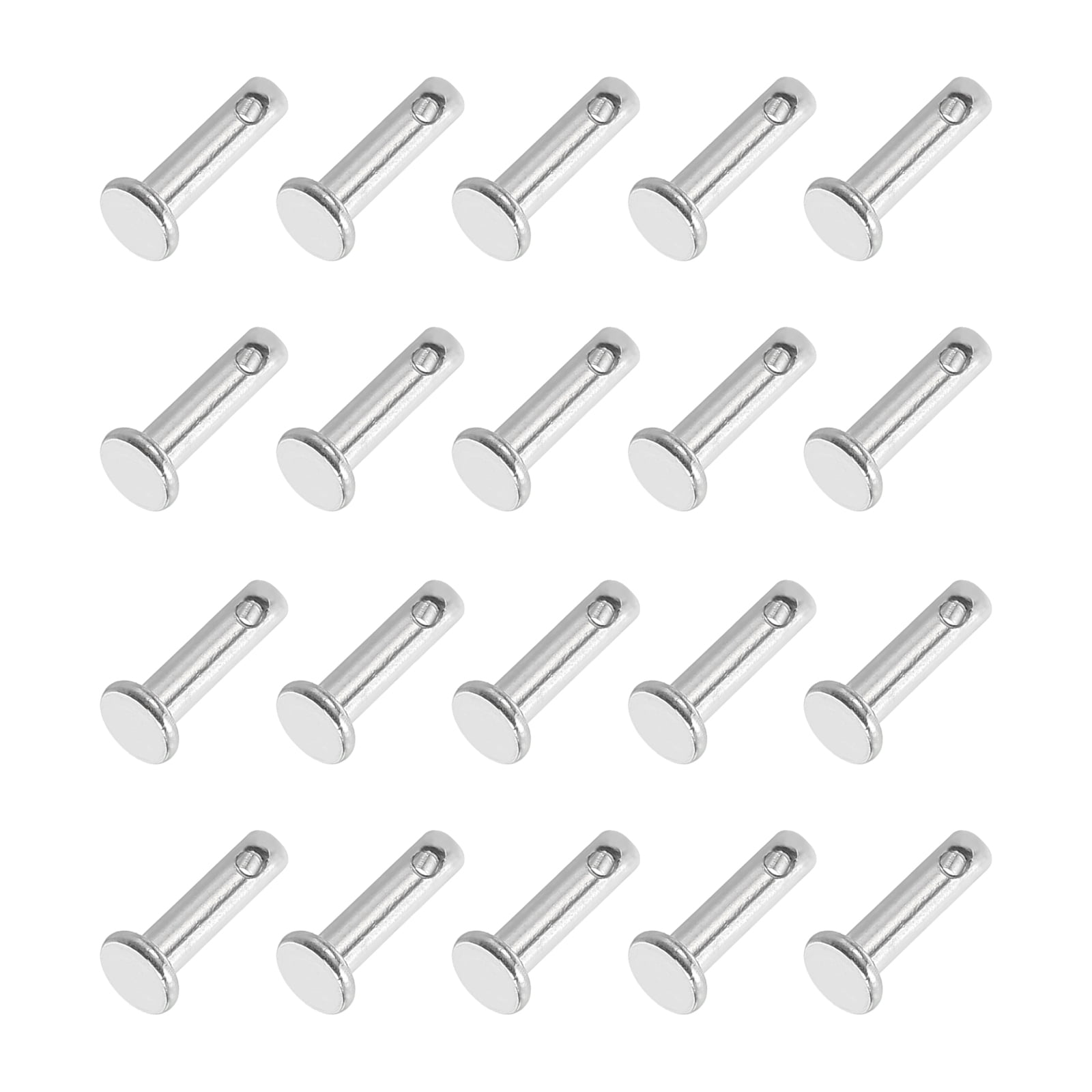 Uxcell Single Hole Clevis Pins 304 Stainless Steel Flat Head Pin for ...