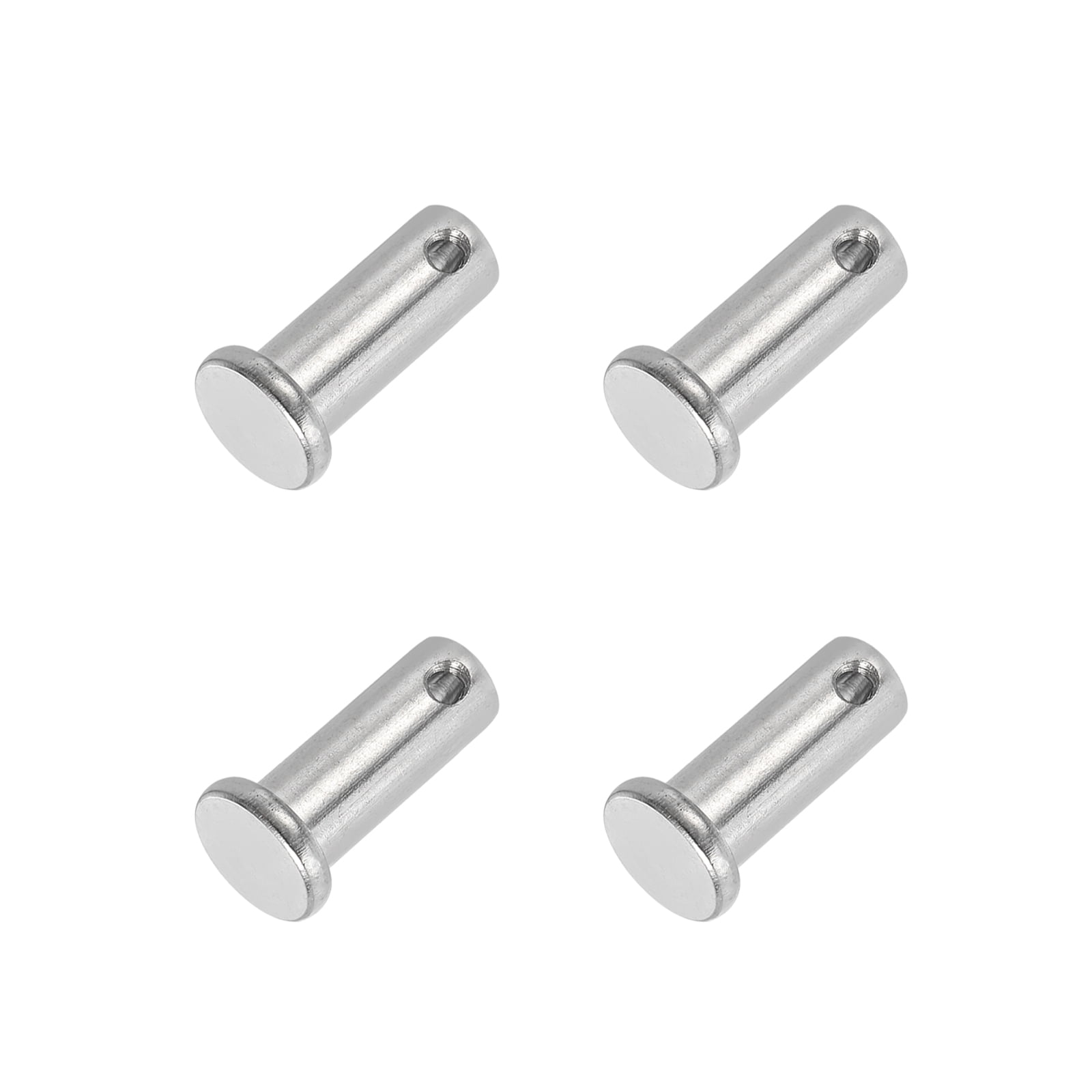 Uxcell Single Hole Clevis Pins 304 Stainless Steel Flat Head Pin for ...