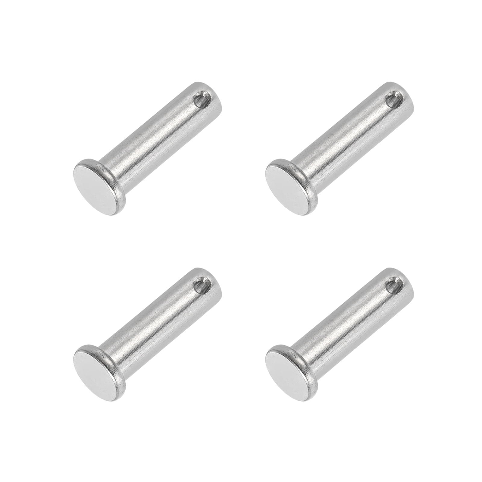 Uxcell Single Hole Clevis Pins 304 Stainless Steel Flat Head Pin for ...