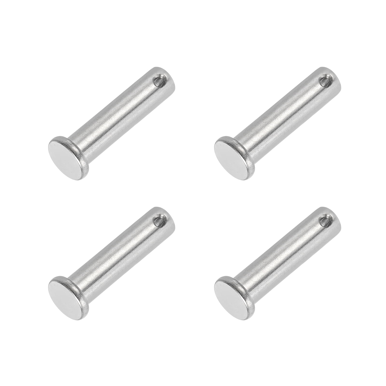 Uxcell Single Hole Clevis Pins 304 Stainless Steel Flat Head Pin for ...