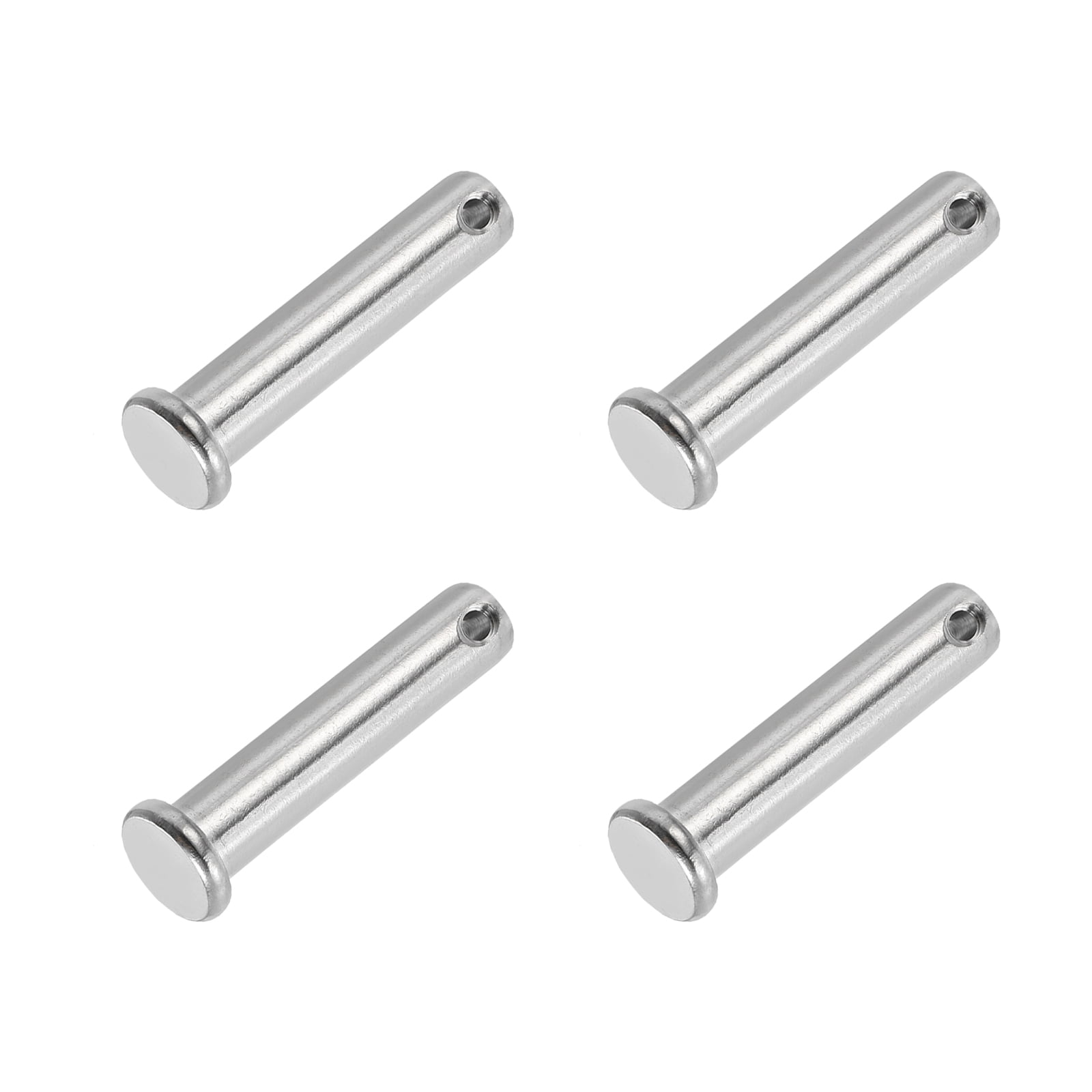 Uxcell Single Hole Clevis Pins 304 Stainless Steel Flat Head Pin for ...