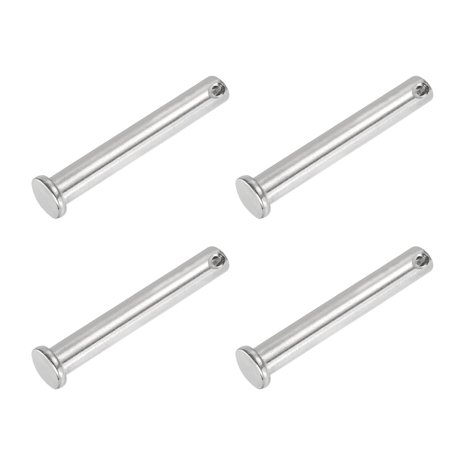 Uxcell Single Hole Clevis Pins 304 Stainless Steel Flat Head Pin for ...