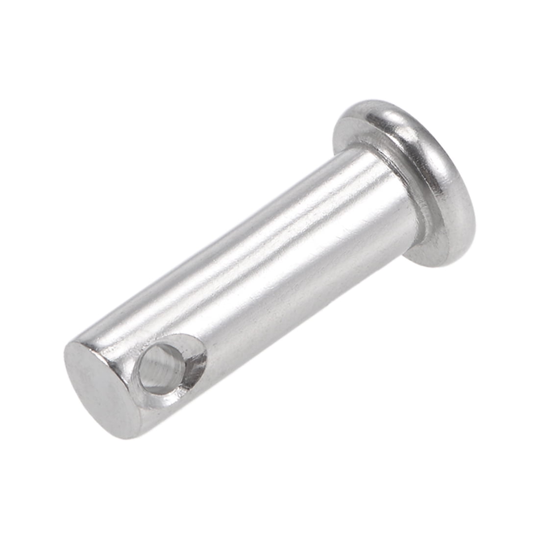 Uxcell Single Hole Clevis Pins - 8mmx25mm Flat Head 304 Stainless Steel Link Hinge Pin - Walmart.com
