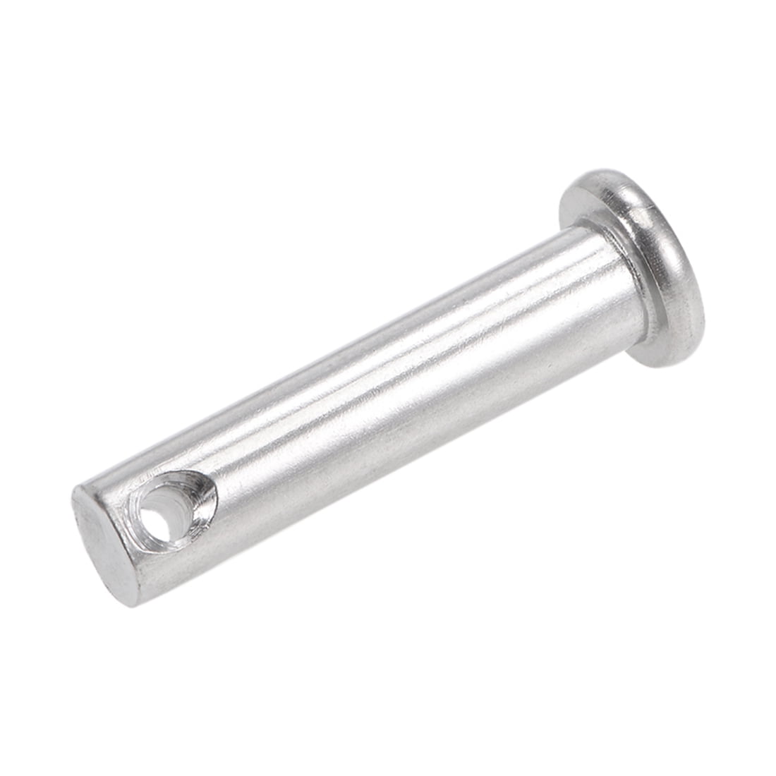 Uxcell Single Hole Clevis Pins - 8mmx35mm Flat Head 304 Stainless Steel Link Hinge Pin - Walmart.com