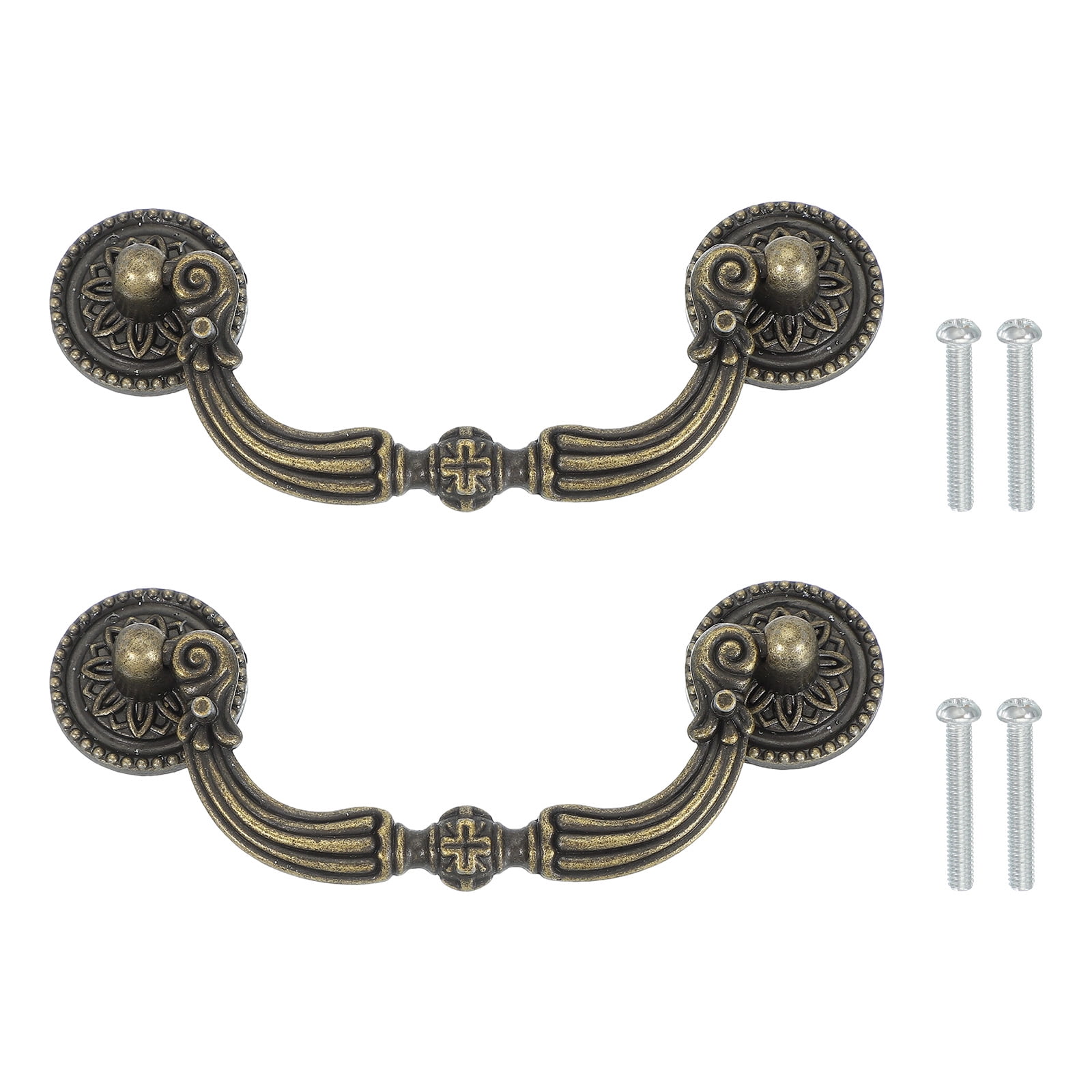 Hole Center Drop Bail Pull Handles 4.84x1.85", 2 Pcs Drawer Handles ...