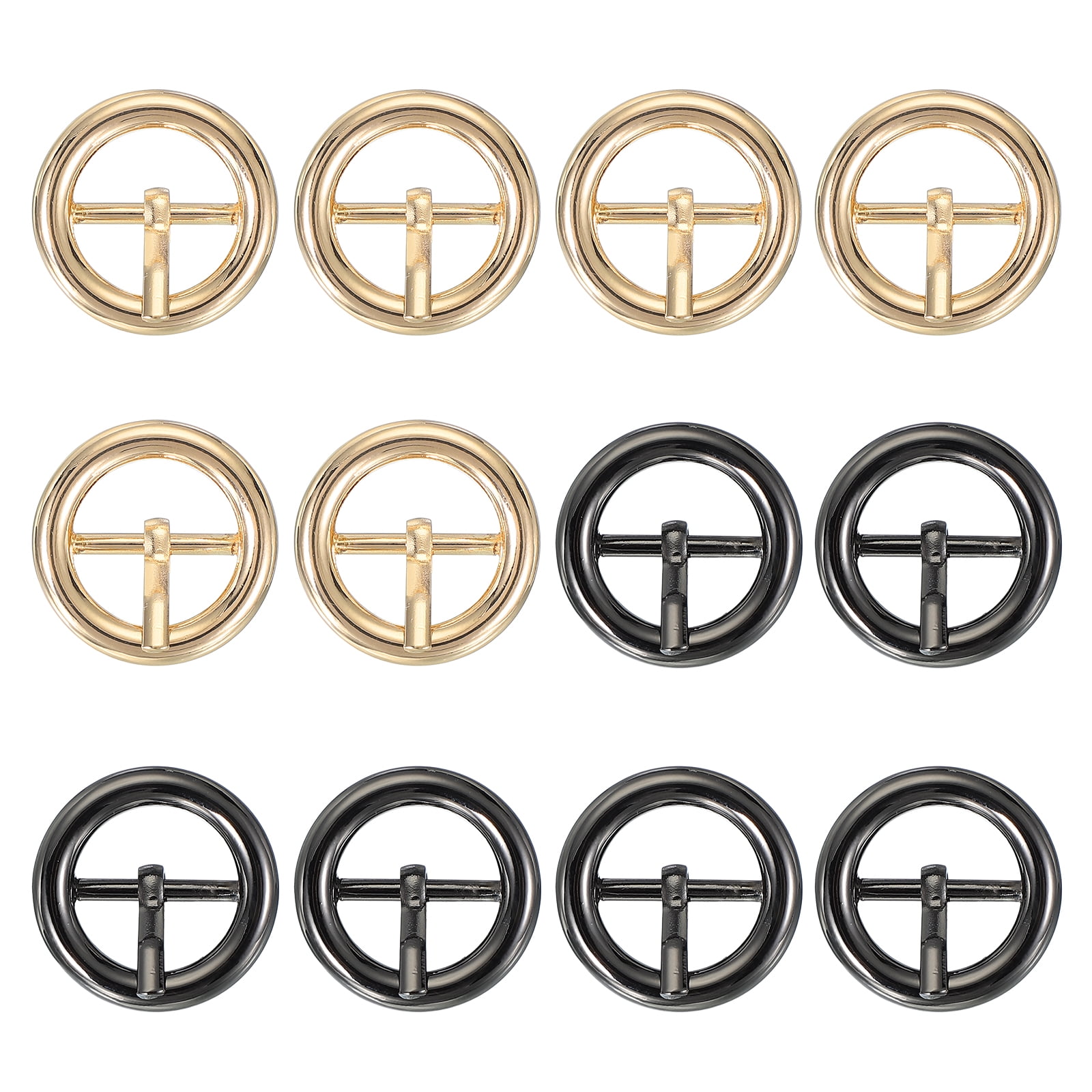 Uxcell Single Prong Belt Buckle, Metal Roller Buckle Round for Belt ...